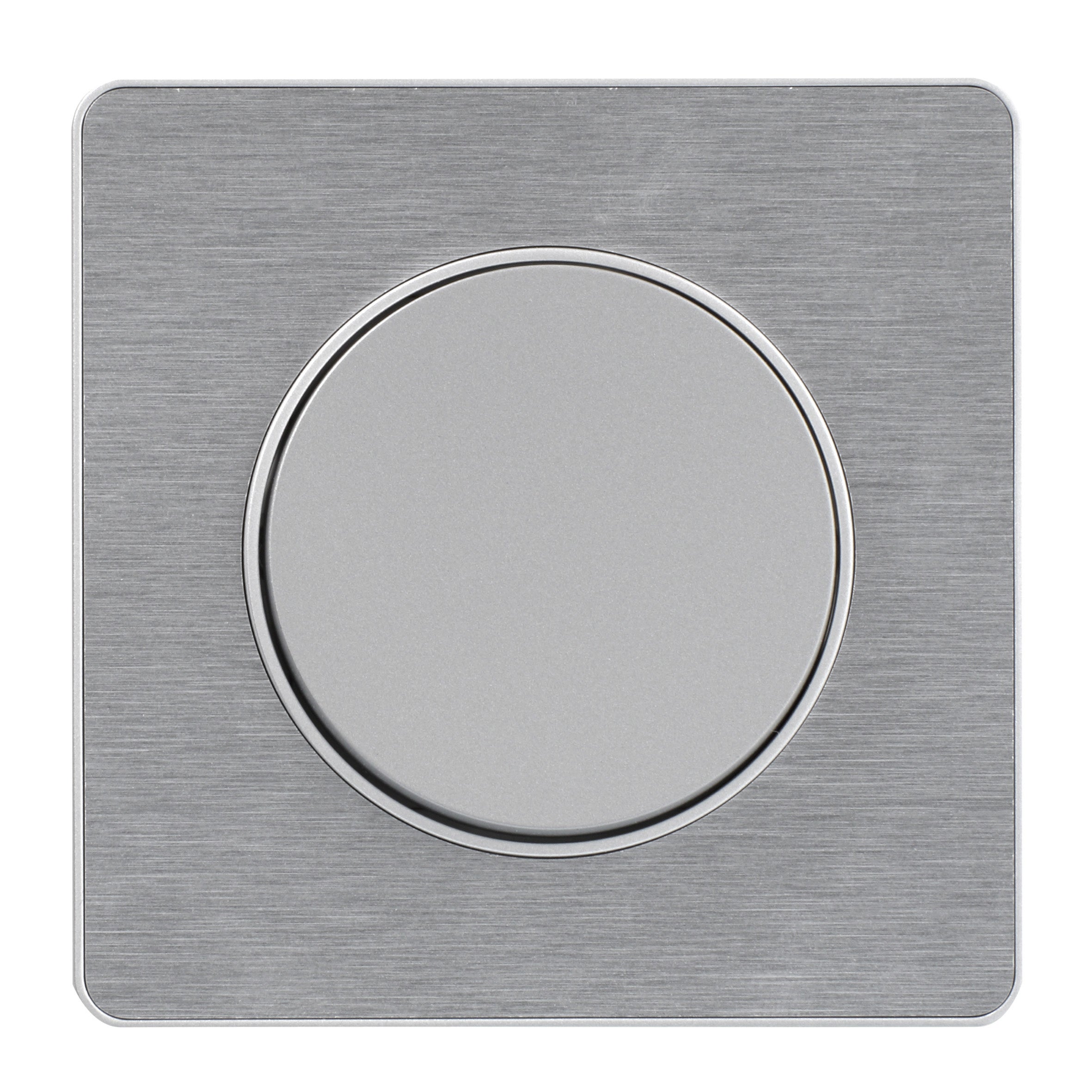 Interrupteur va-et-vient SCHNEIDER ELECTRIC Odace, gris aluminium ...