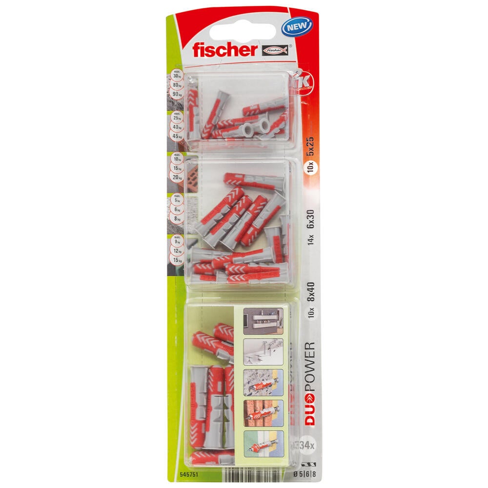 34 assortiments chevilles à expansion nylon FISCHER | Leroy Merlin