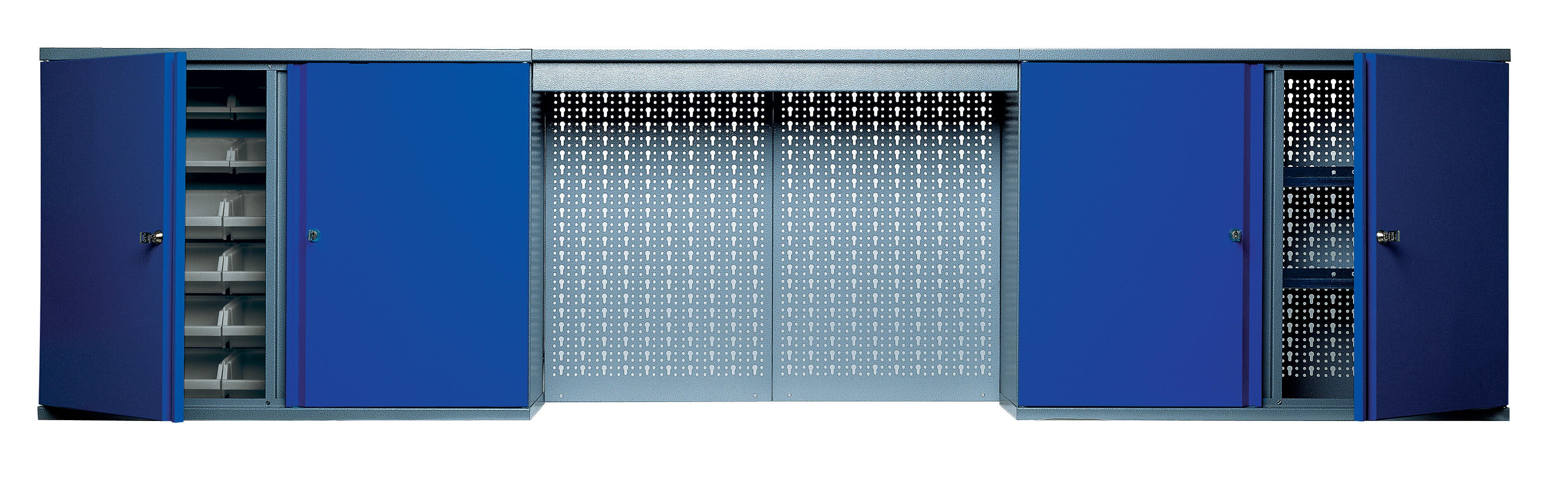 Armoire suspendue 4 étagères KUPPER, l.240 x H.60 x P.19 cm | Leroy Merlin