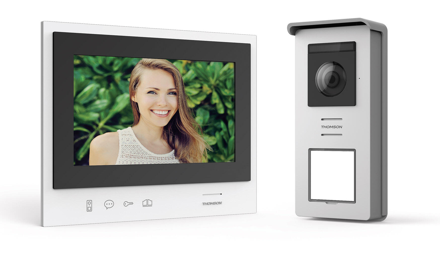 Visiophone THOMSON 2 fils v2 smart en saillie | Leroy Merlin