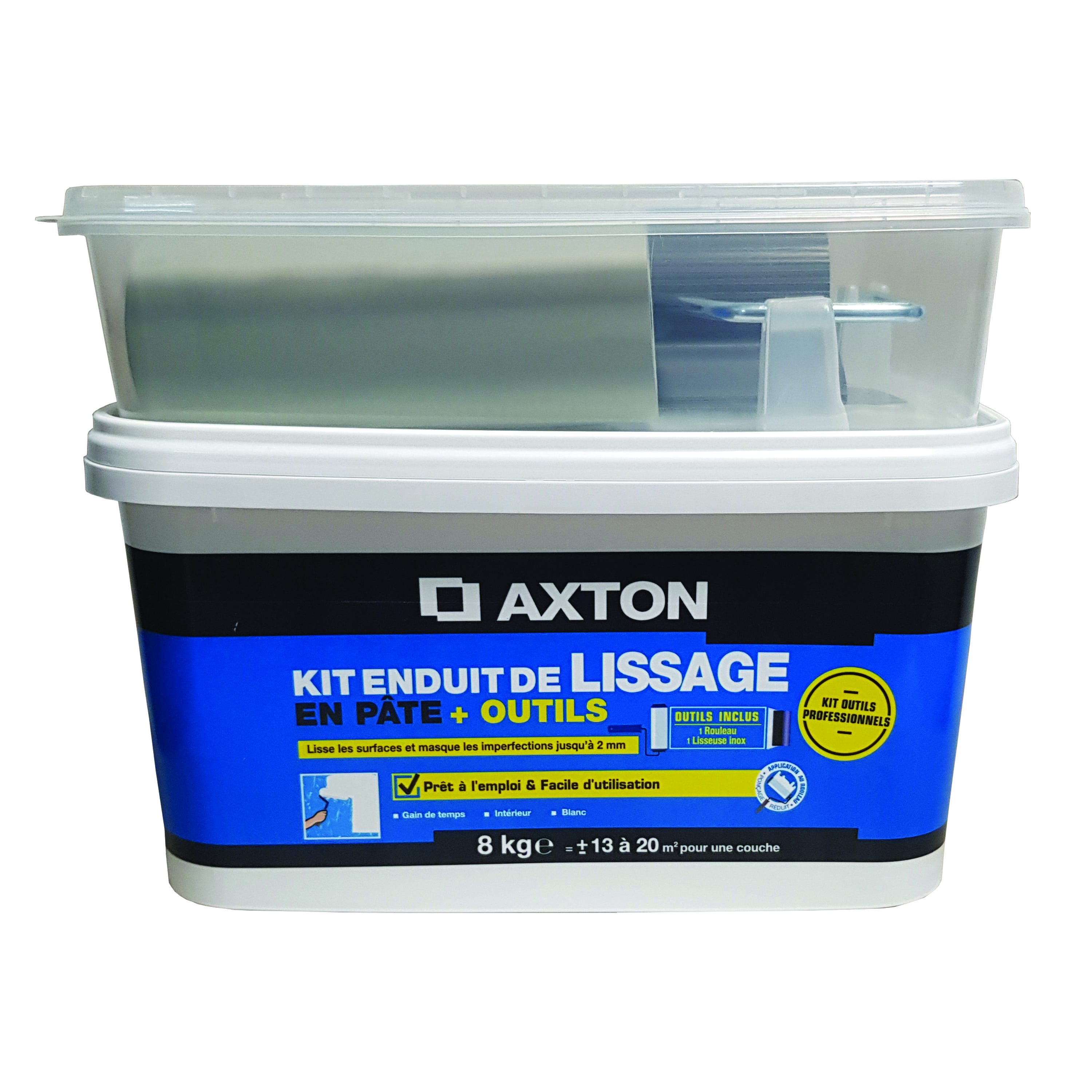 Kit enduit de lissage avec outils en pâte Au rouleau + outil AXTON ... Kit enduit de lissage avec outils en pâte Au rouleau + outil AXTON ...