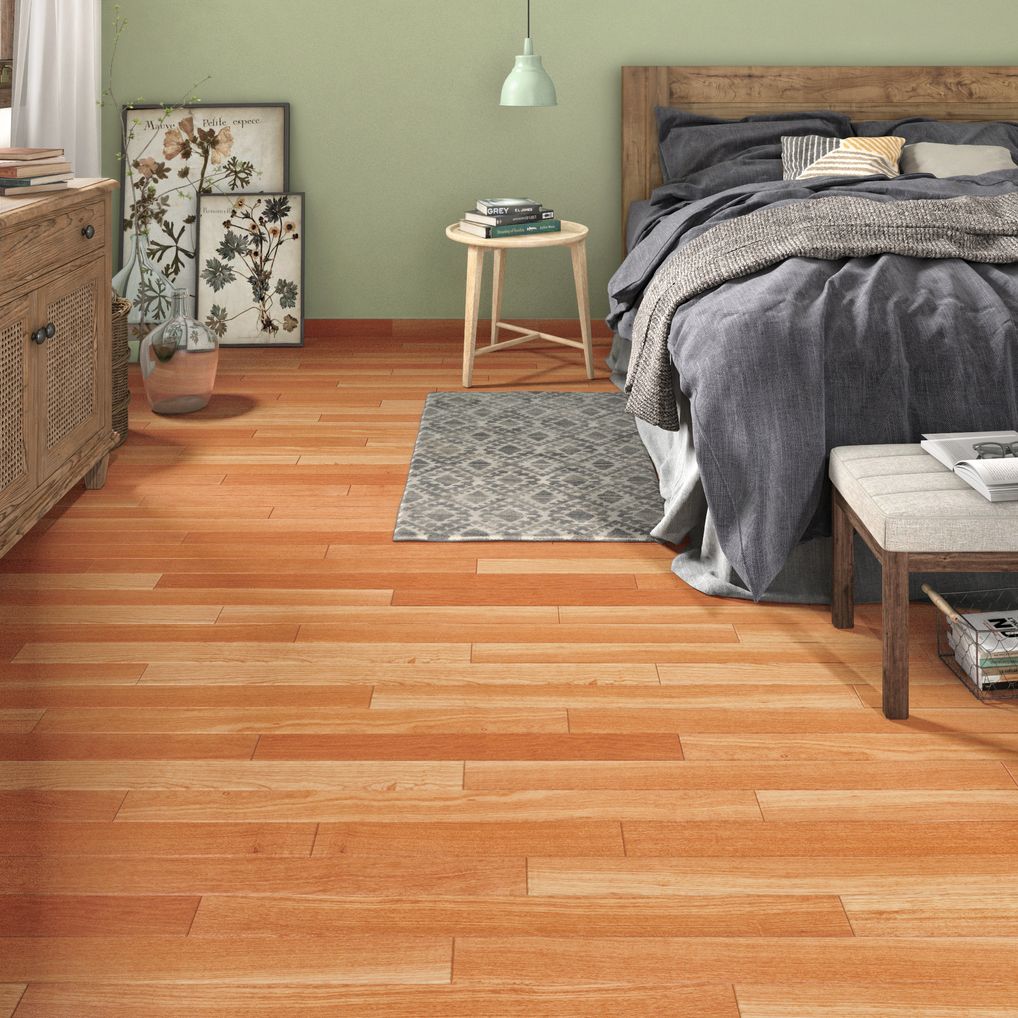 Parquet massello in kempas rosso ramato Elegance vetrificato Kempas ...