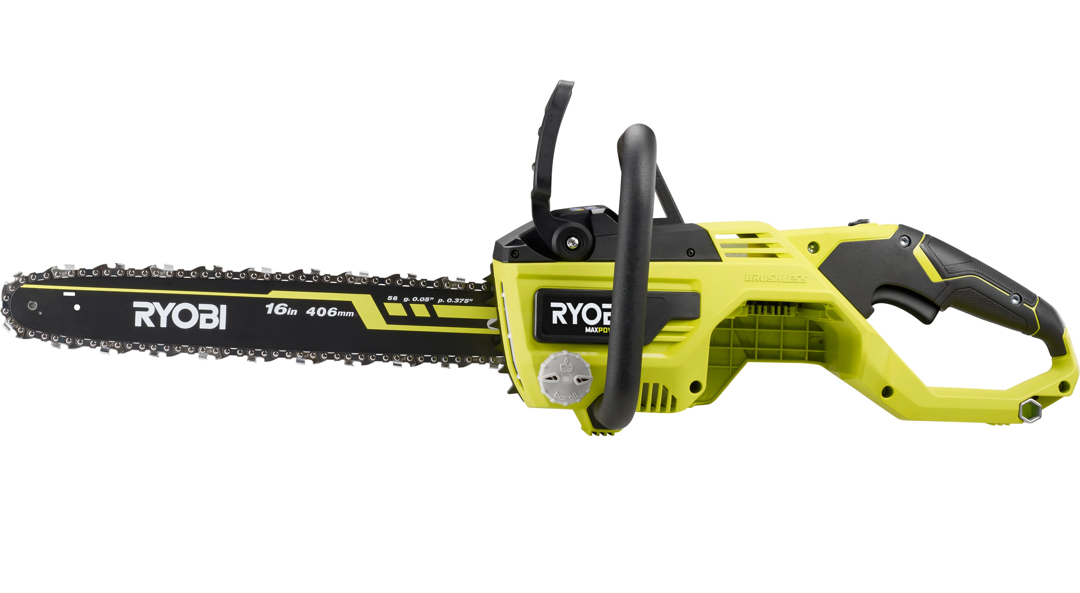 Tronçonneuse sur batterie brushless RYOBI Ry36csx40b-160 36V 6Ah, guide ...