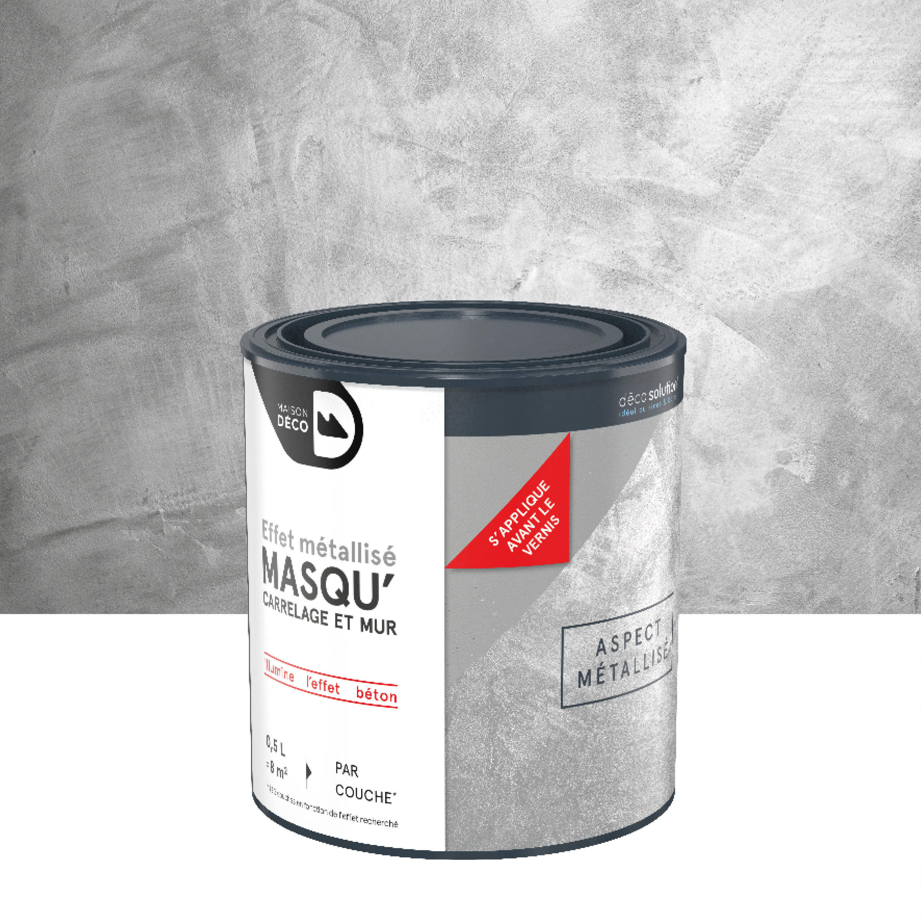 Finition Masqu'carrelage, MAISON DECO, effet métal métallisé, 0.5 l ...