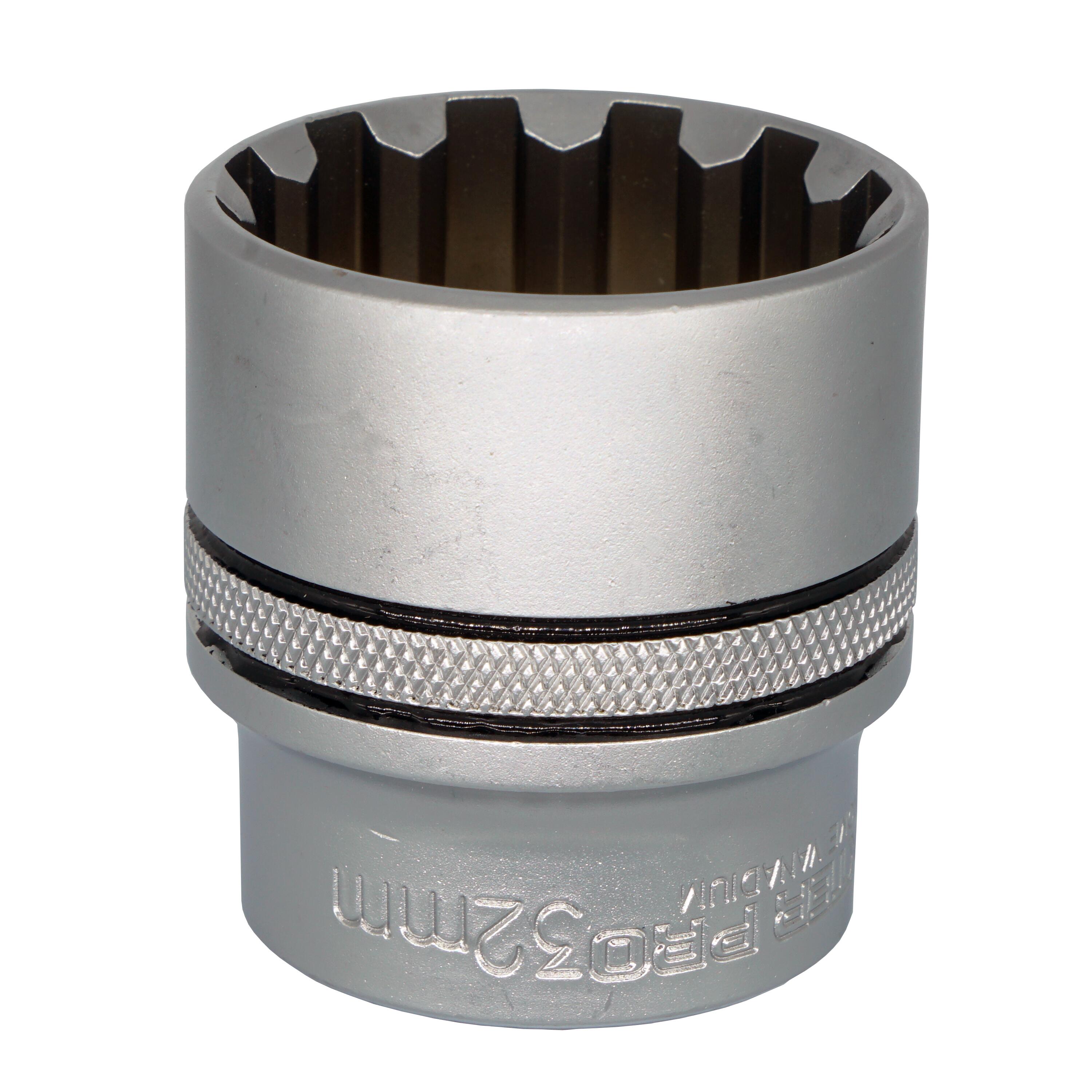 Douille 12 pans 1/2 en chrome vanadium DEXTER PRO, Diam.32 mm | Leroy ...