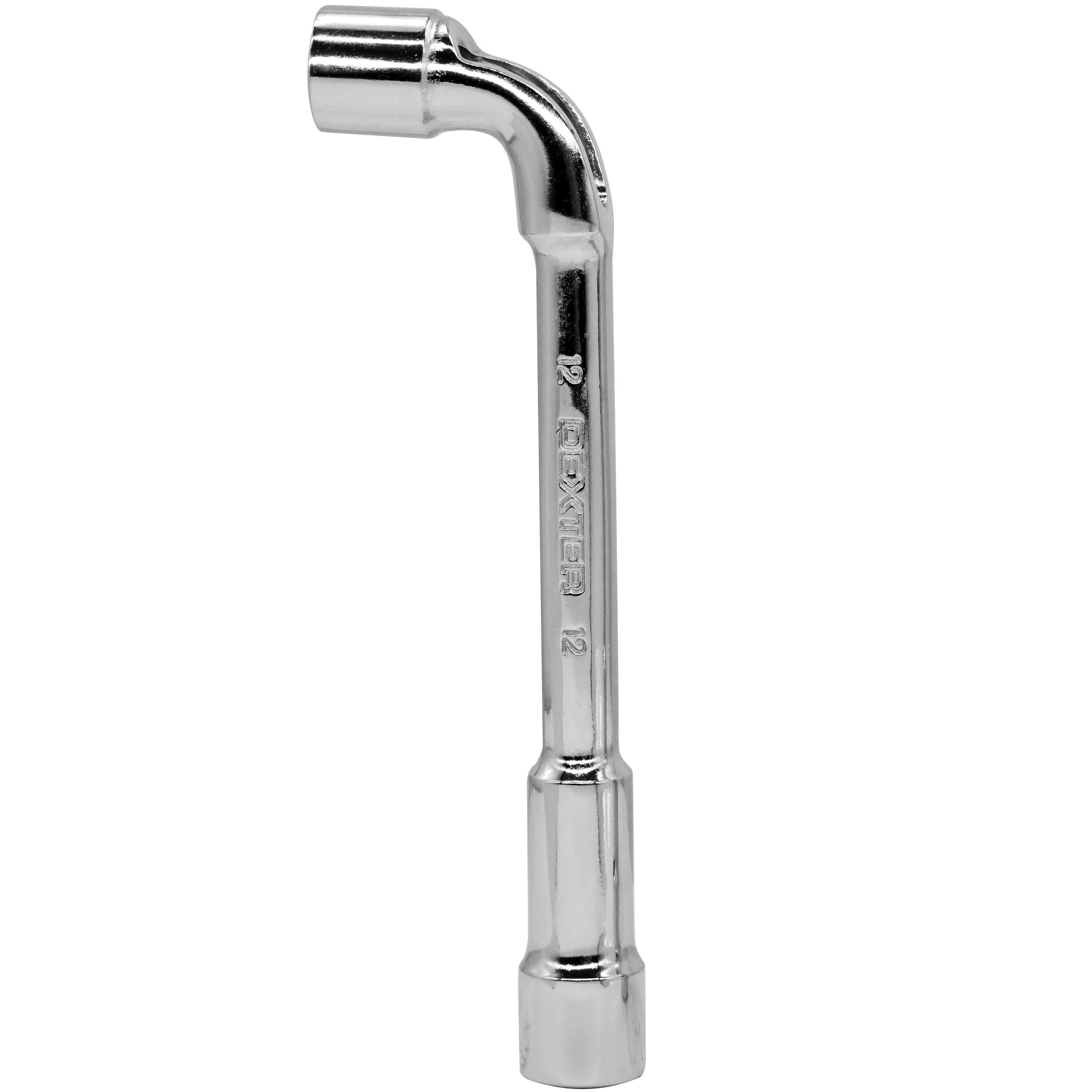 Clé à pipe débouchée en chrome vanadium multifonction DEXTER, Diam.12 ...