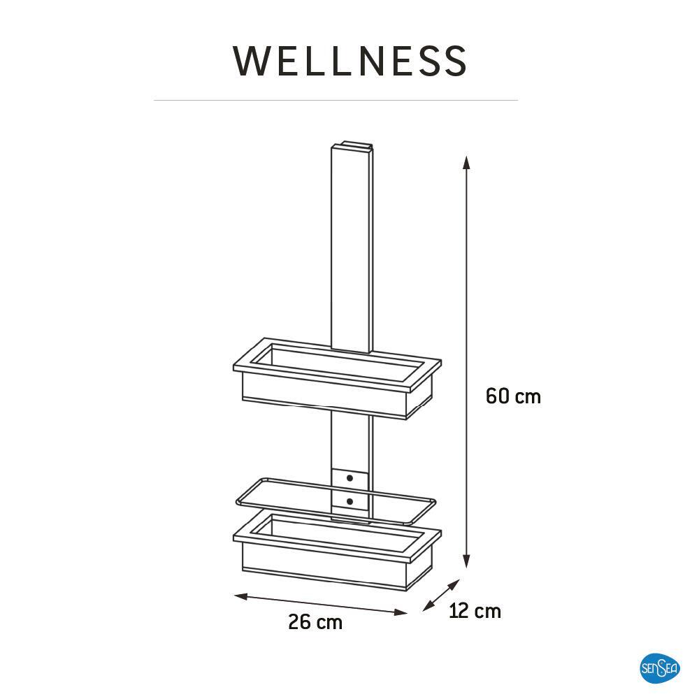 Étagère de bain et douche double bambou a suspendre | Leroy Merlin