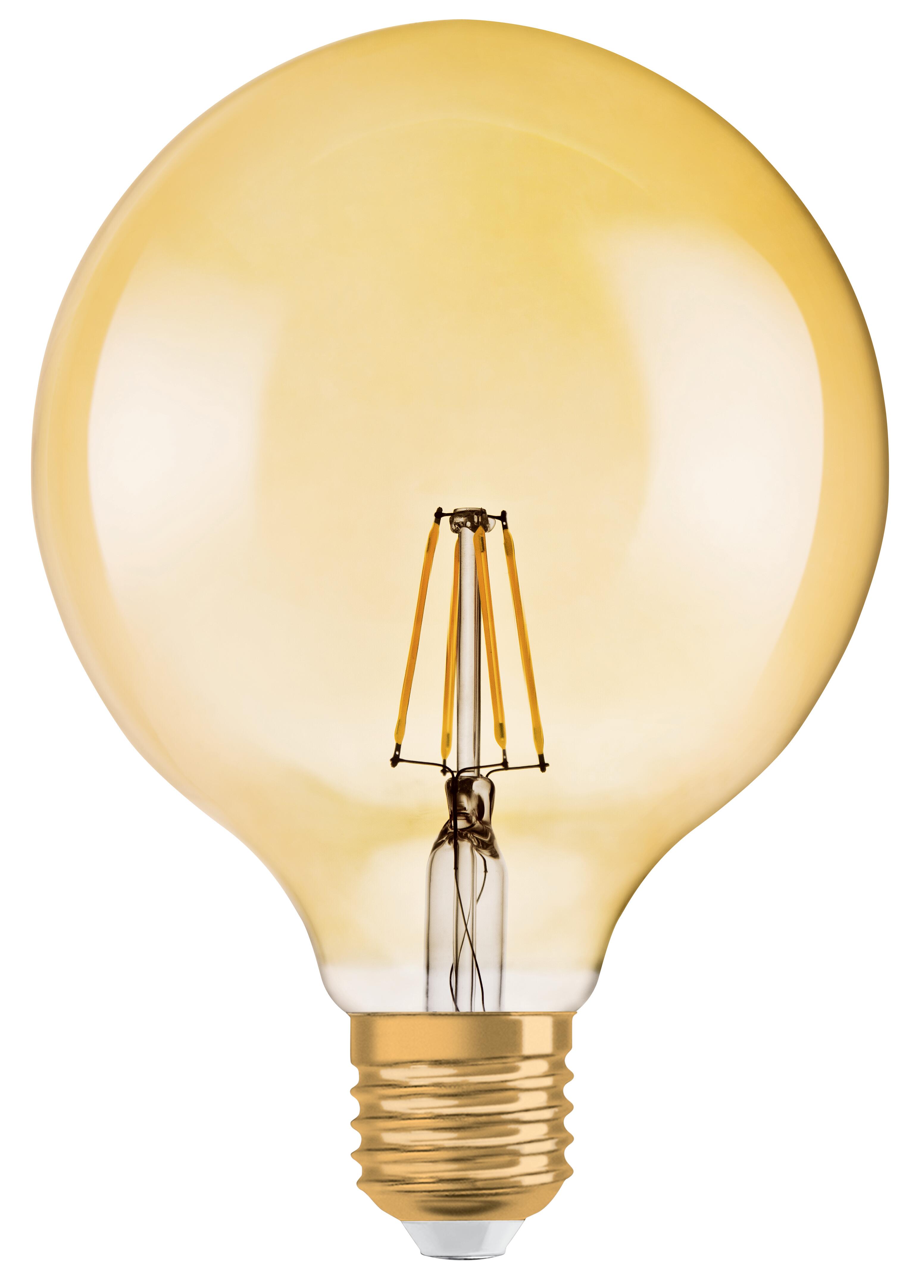 Ampoule led décorative, globe 125 mm, E27, 650Lm = 55W, blanc chaud ...