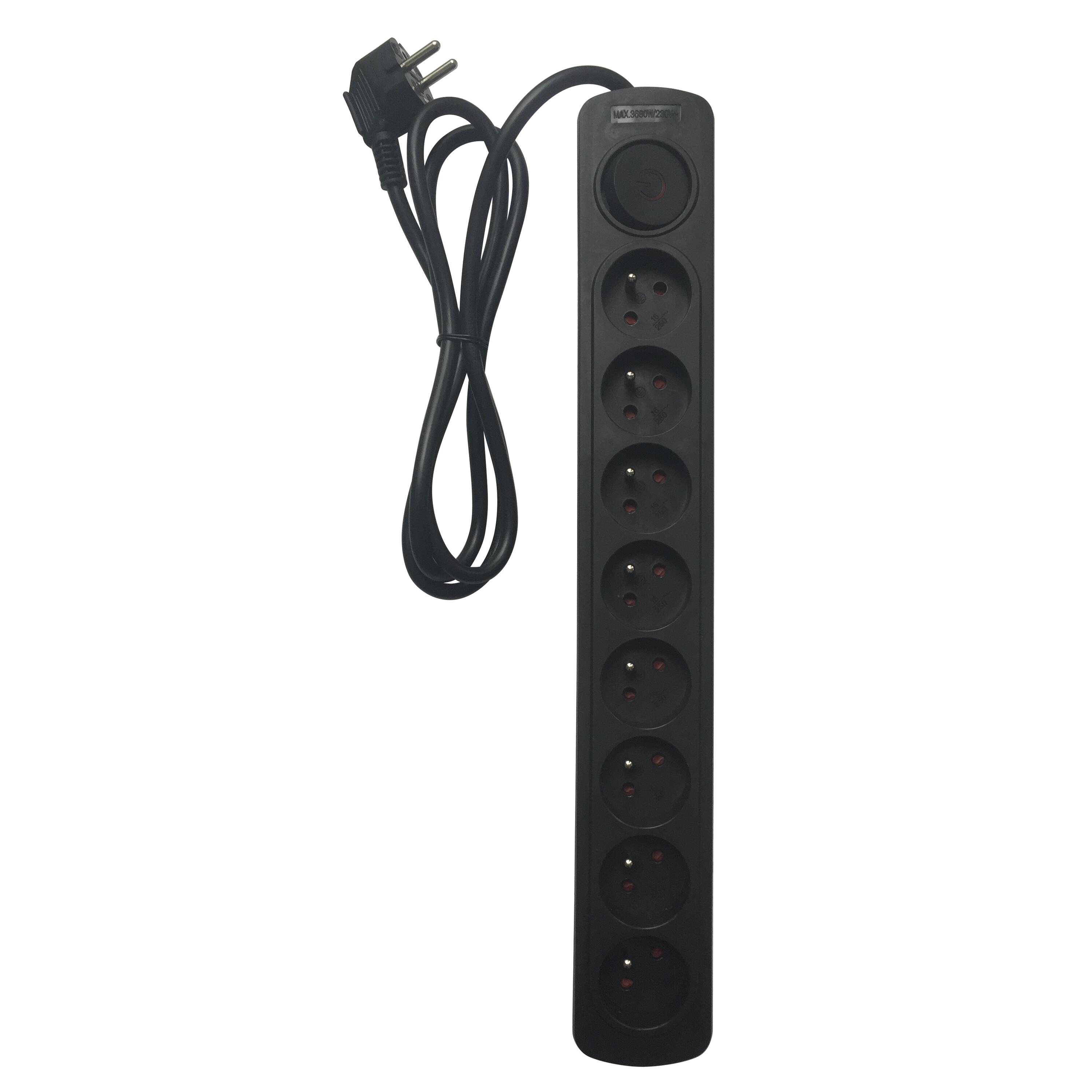 Multiprise filaire avec interrupteur, 8 prises noir, 1.5M, LEXMAN ...