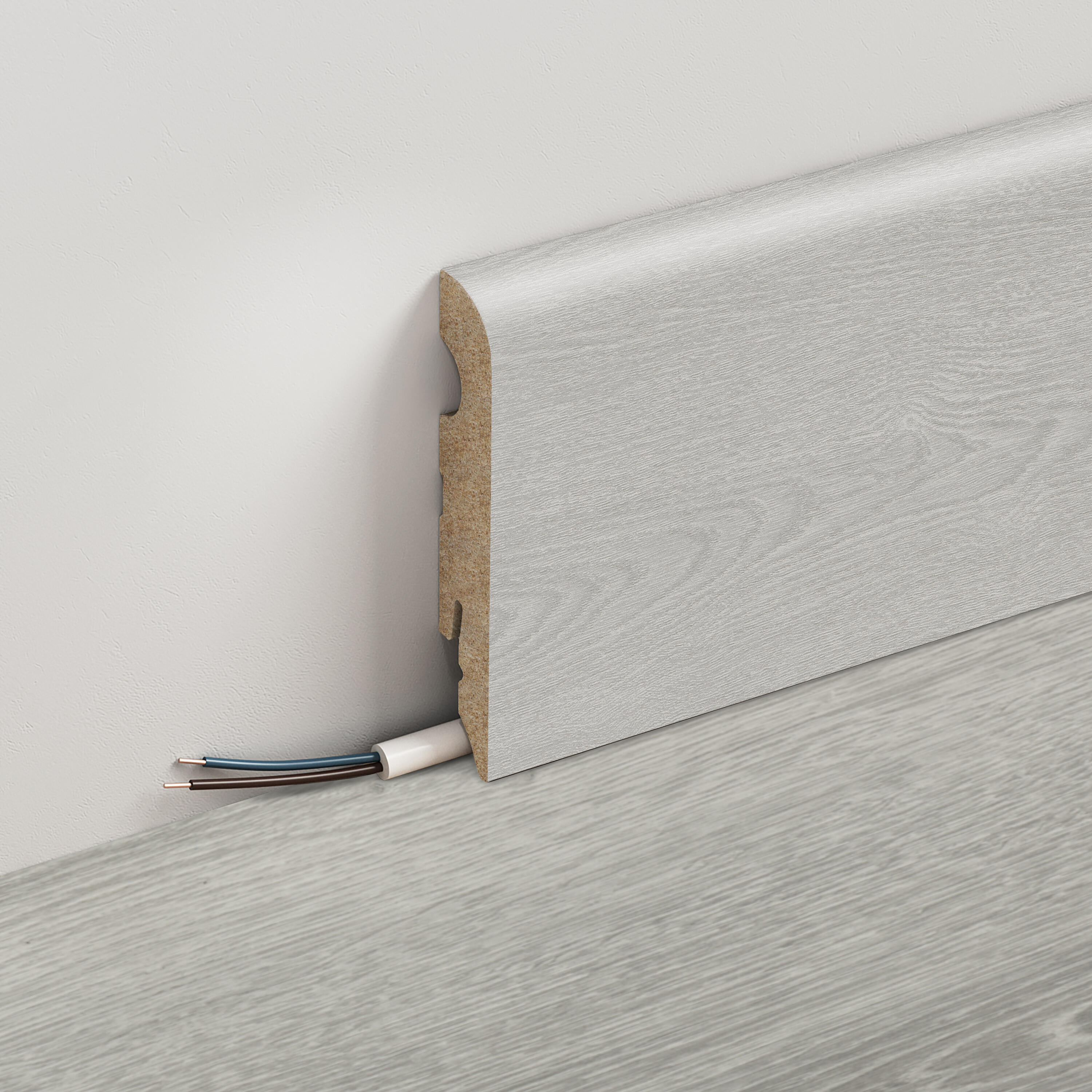 Plinthe mdf, décor 100, H. 7.8 x L. 2.4 m, Ep.15 mm ARTENS | Leroy Merlin