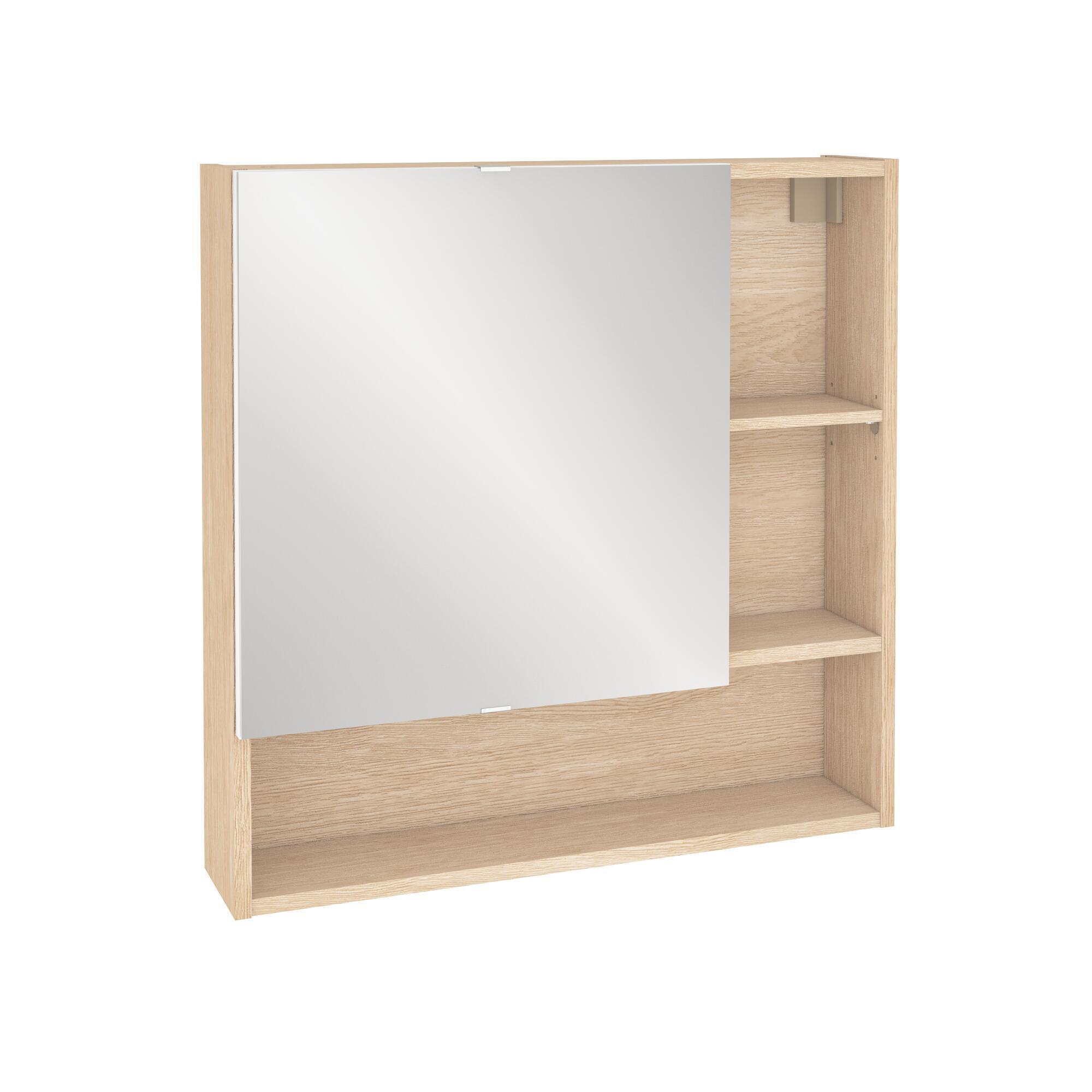 Armoire de toilette l.70 cm H.70 cm P.16 cm, beige, SENSEA Easy | Leroy ...