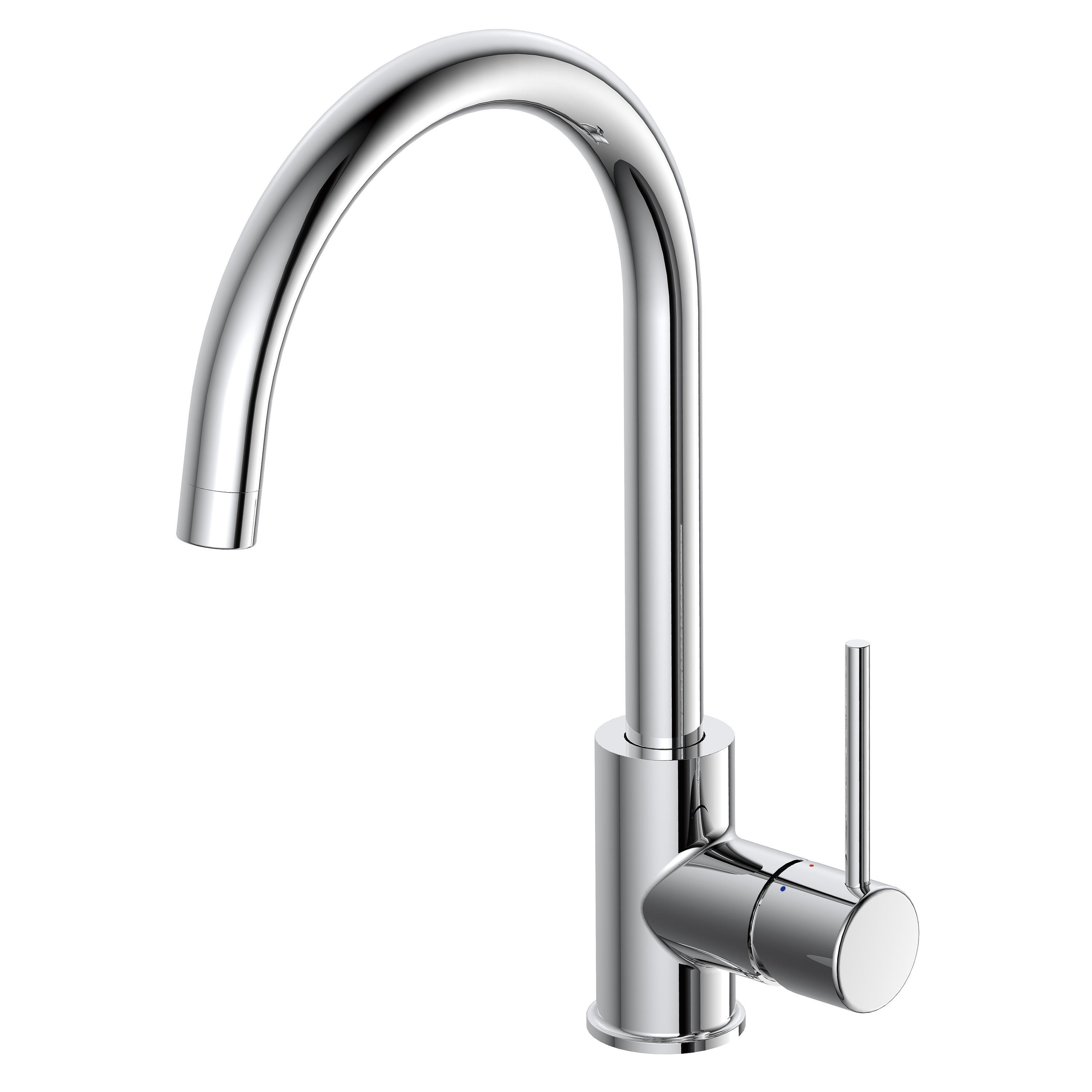 Grifo de cocina monomando con caño alto DELINIA New Loa cromado | Leroy ...