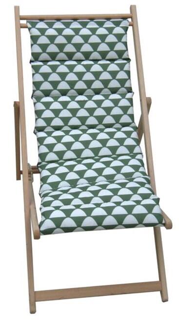 Chilienne amovible en bois Copenhague vert / blanc | Leroy Merlin