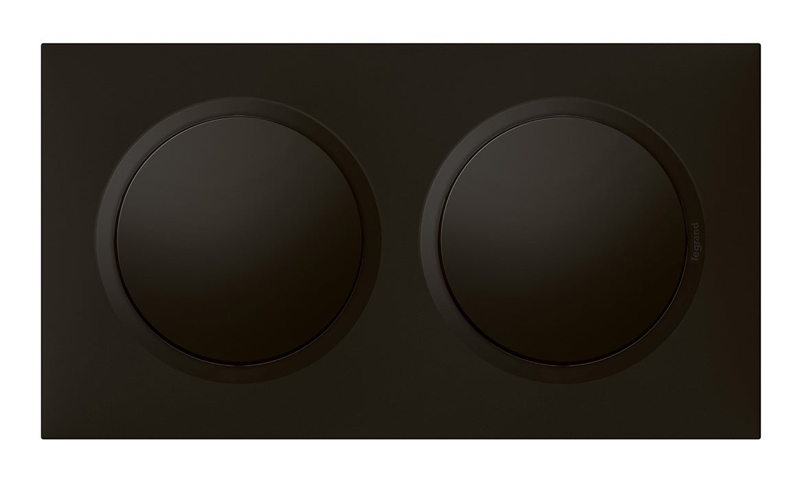 2 interrupteurs va-et-vient complet, LEGRAND Dooxie, noir | Leroy Merlin