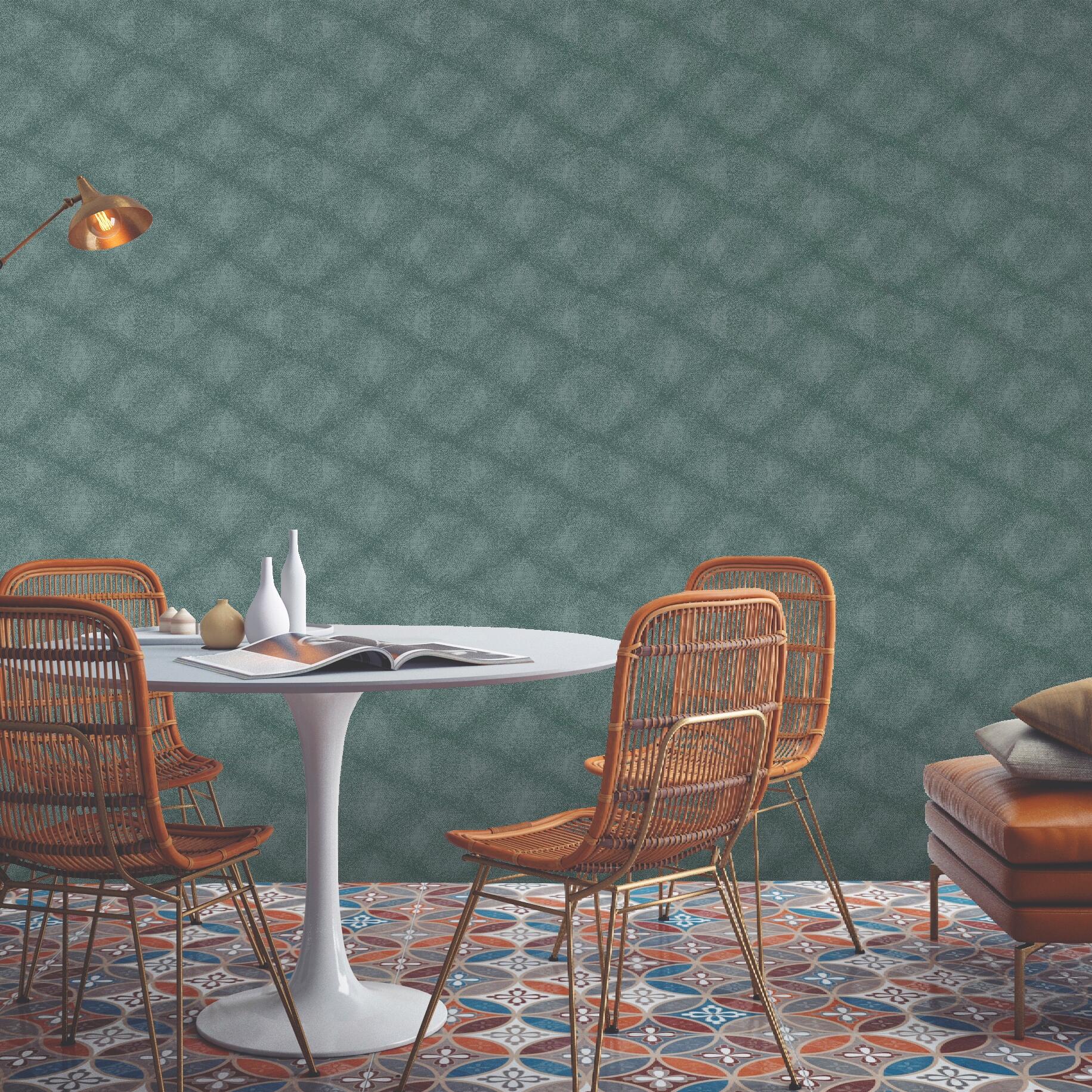 Papier peint intissé Couleur et matiere vert | Leroy Merlin