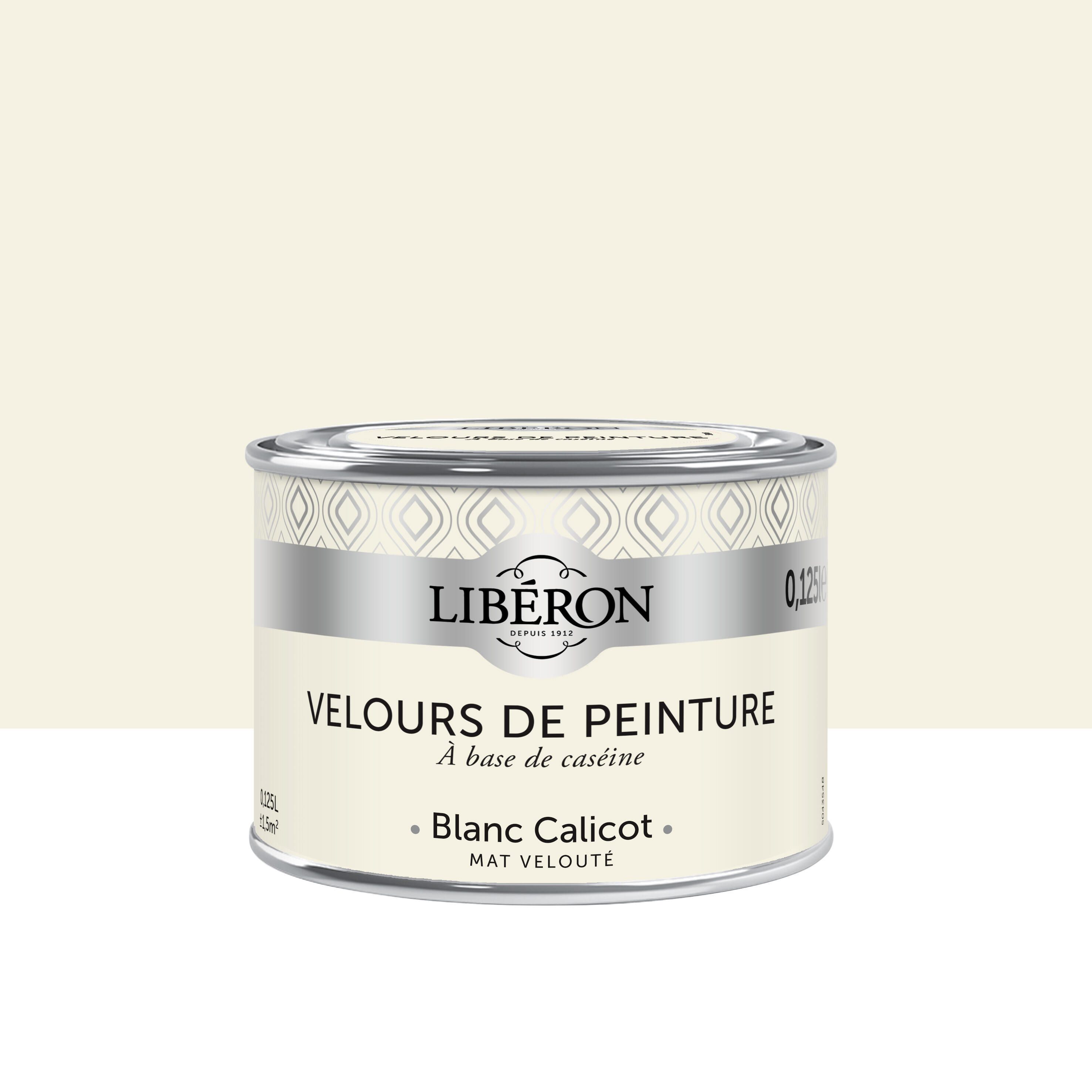 Testeur peinture mur, boiserie blanc calicot velours LIBÉRON Velours de ...