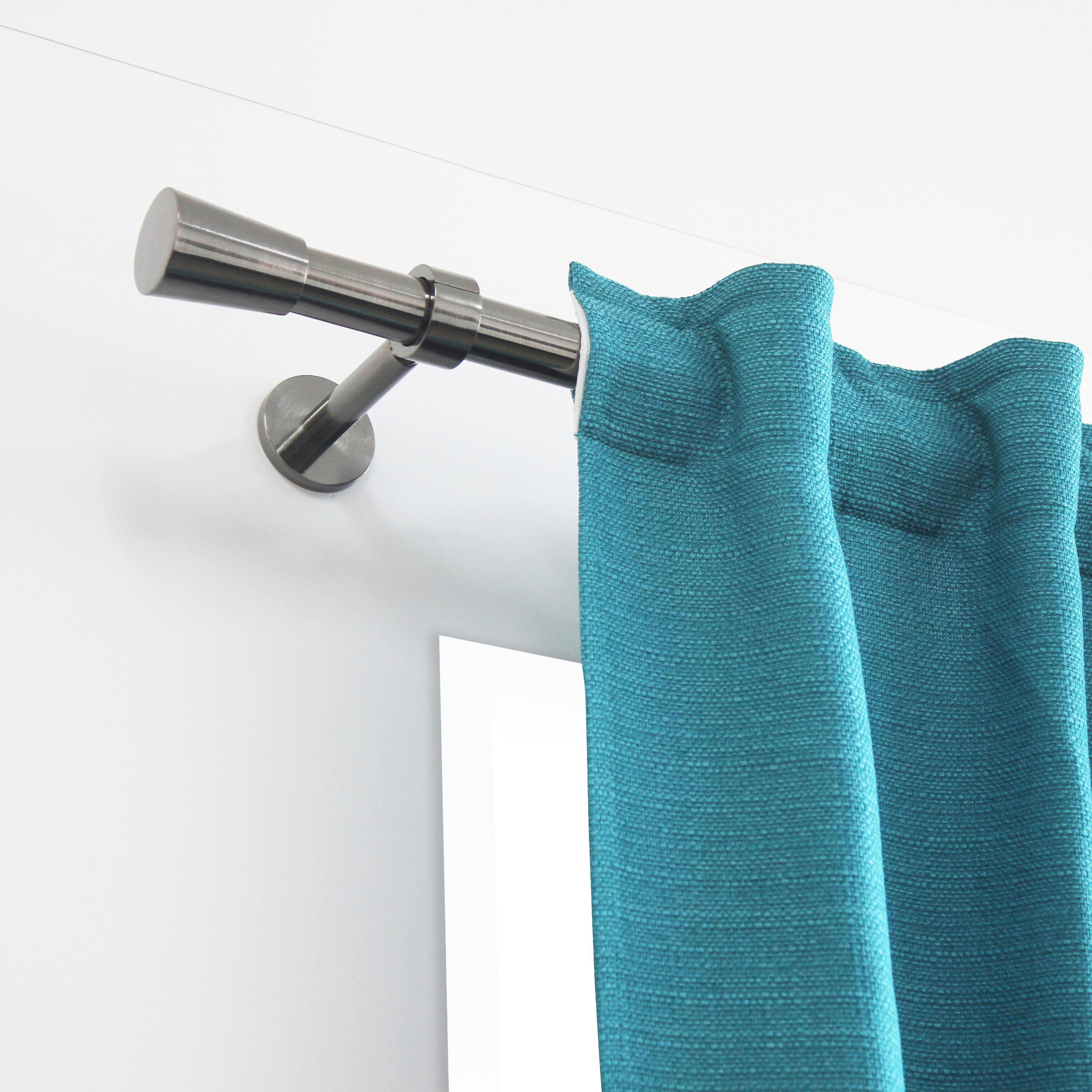 Tringle à rideau black nickel Jazz, L.120 - 210 cm, diam.28 mm, INSPIRE | Leroy Merlin