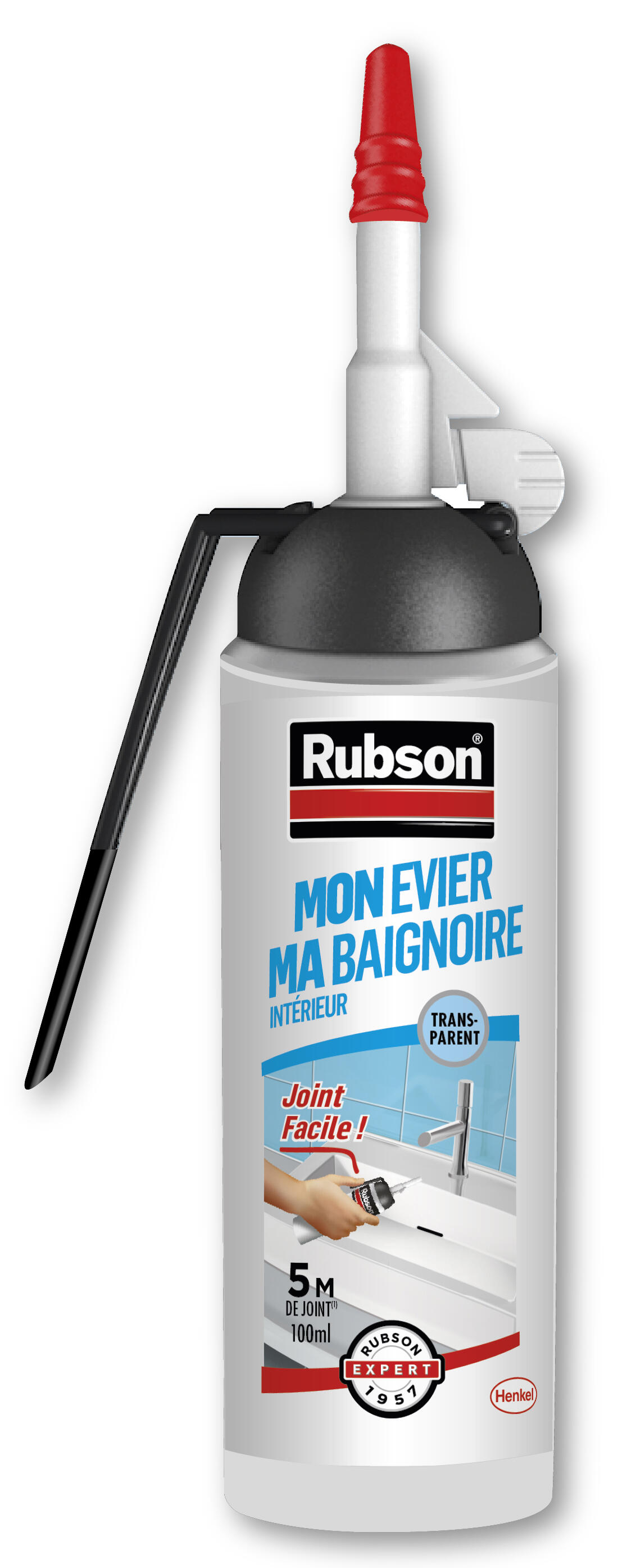 Silicone Mon evier, ma baignoire RUBSON transparent, 100 ml | Leroy Merlin