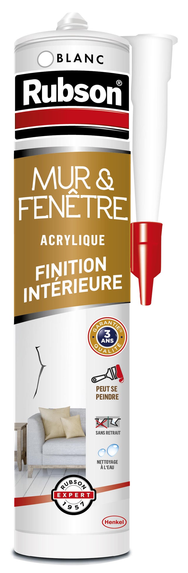 Mastic acrylique blanc au meilleur prix | Leroy Merlin