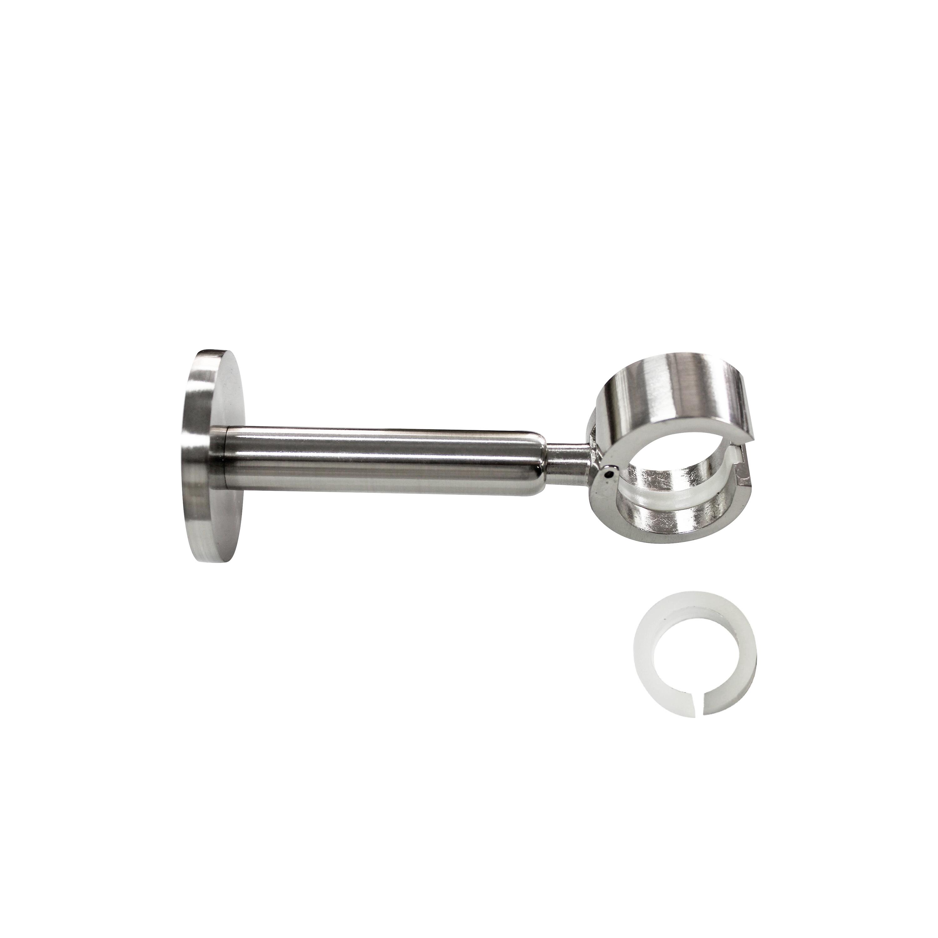 Support extensible tringle à rideau Glam, 20/28 mm argent brossé ...