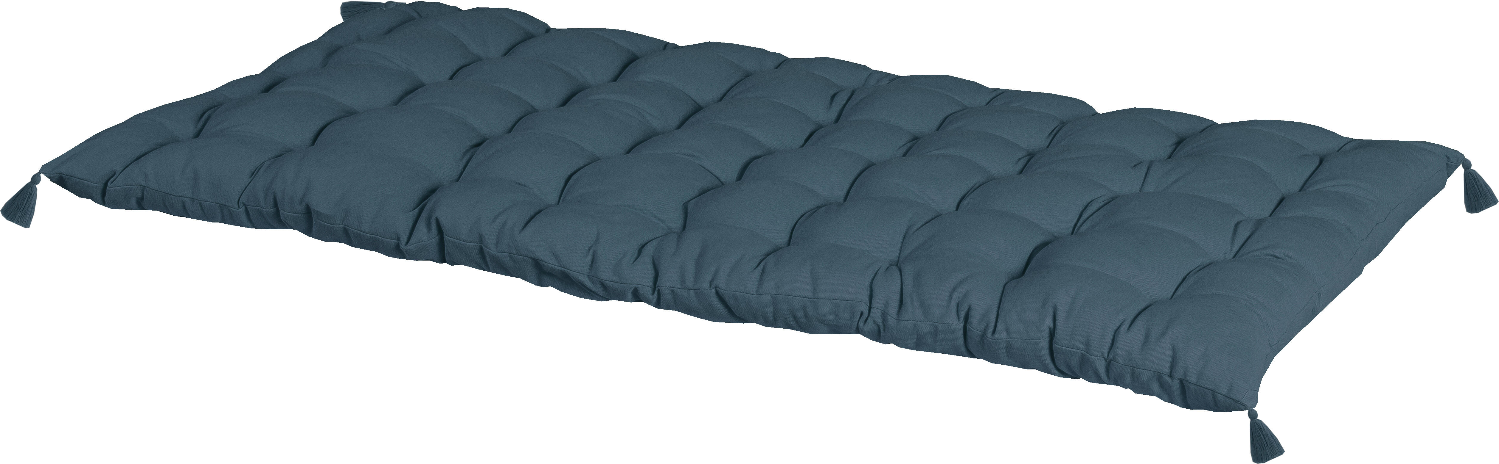 LONG COUSSIN POMPONS DEEP BLUE 60X120 | Leroy Merlin