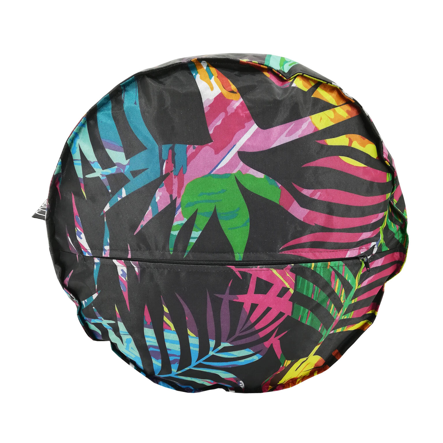 Pouf de sol multicouleur Sunset feuillage, 35 x 35 | Leroy Merlin