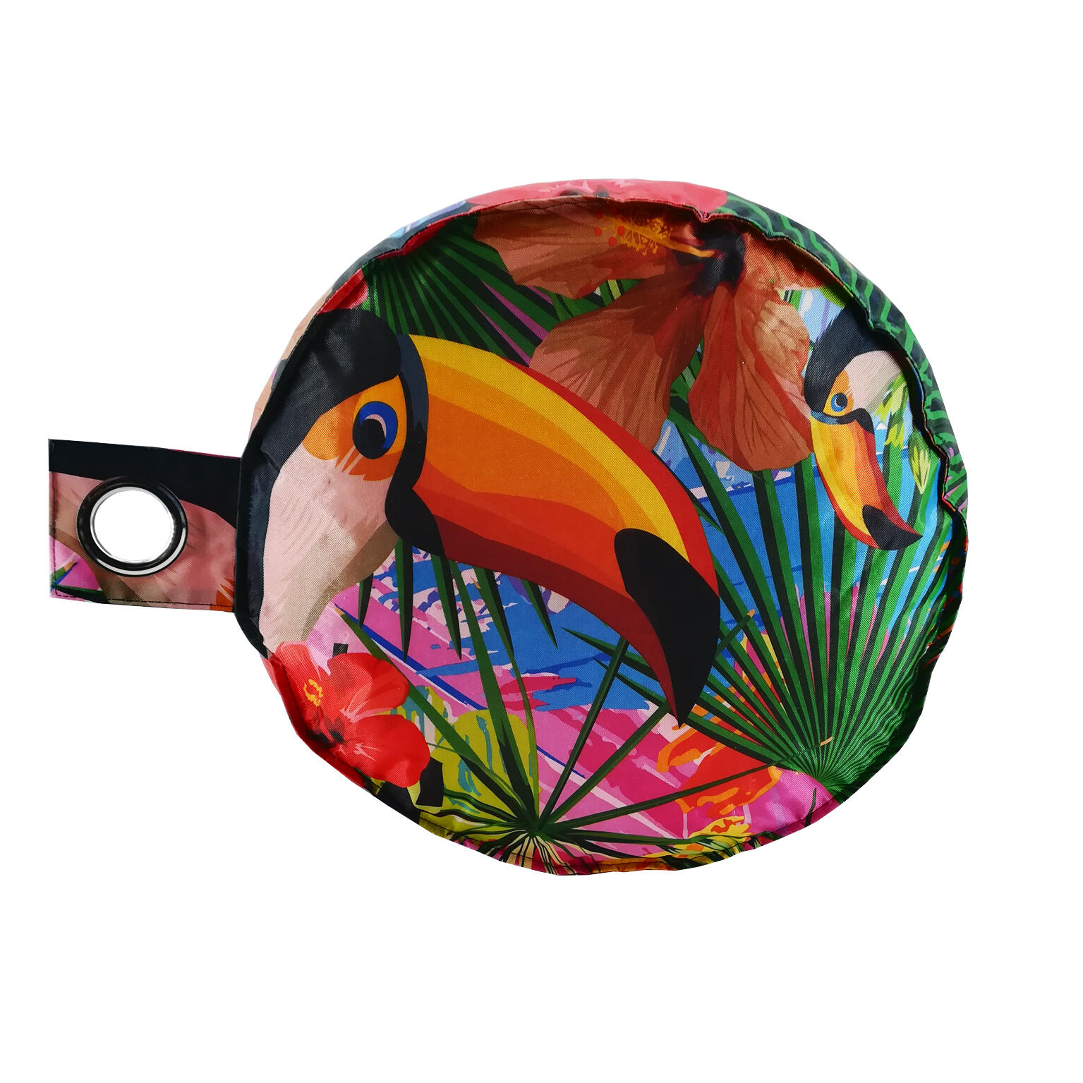 Pouf de sol multicolore Toucan, D 45 x H 45 cm | Leroy Merlin