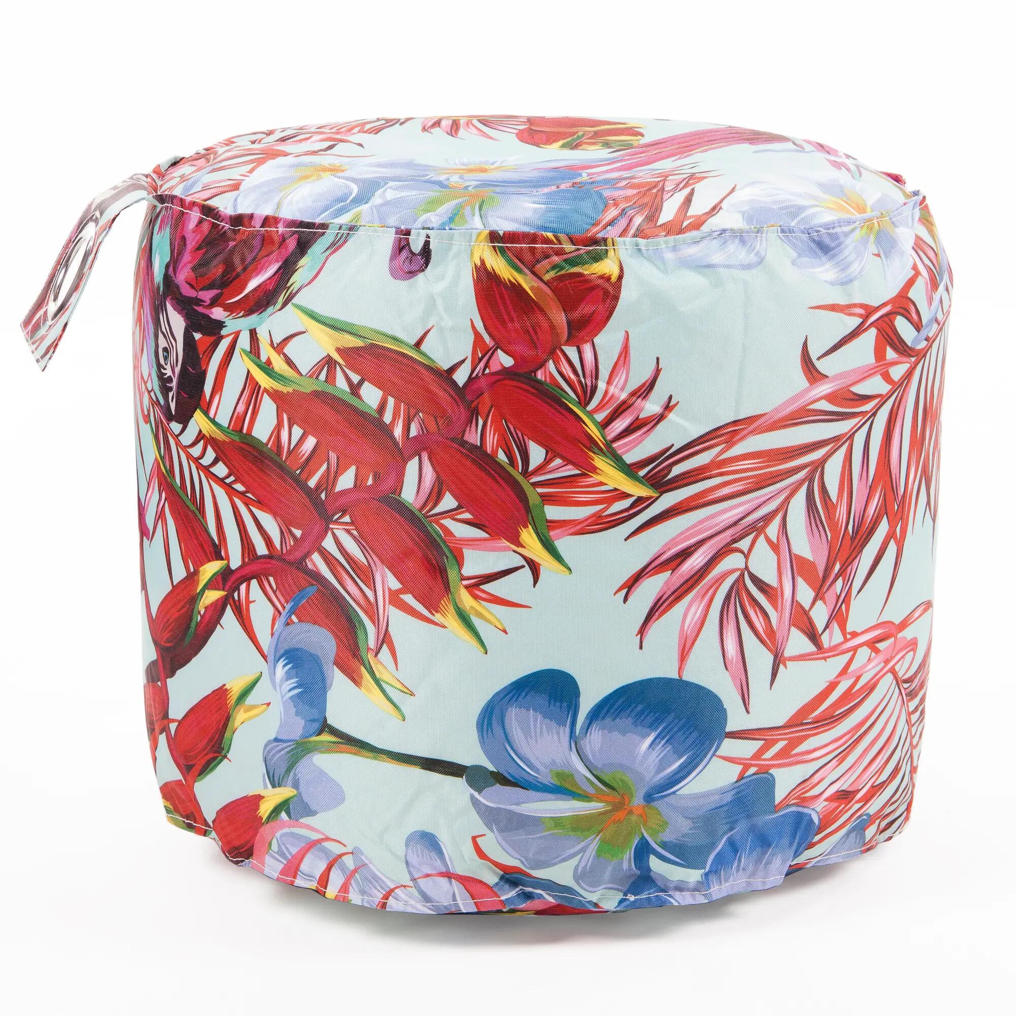 Pouf de sol multicouleur Ara, 35 x 35 | Leroy Merlin