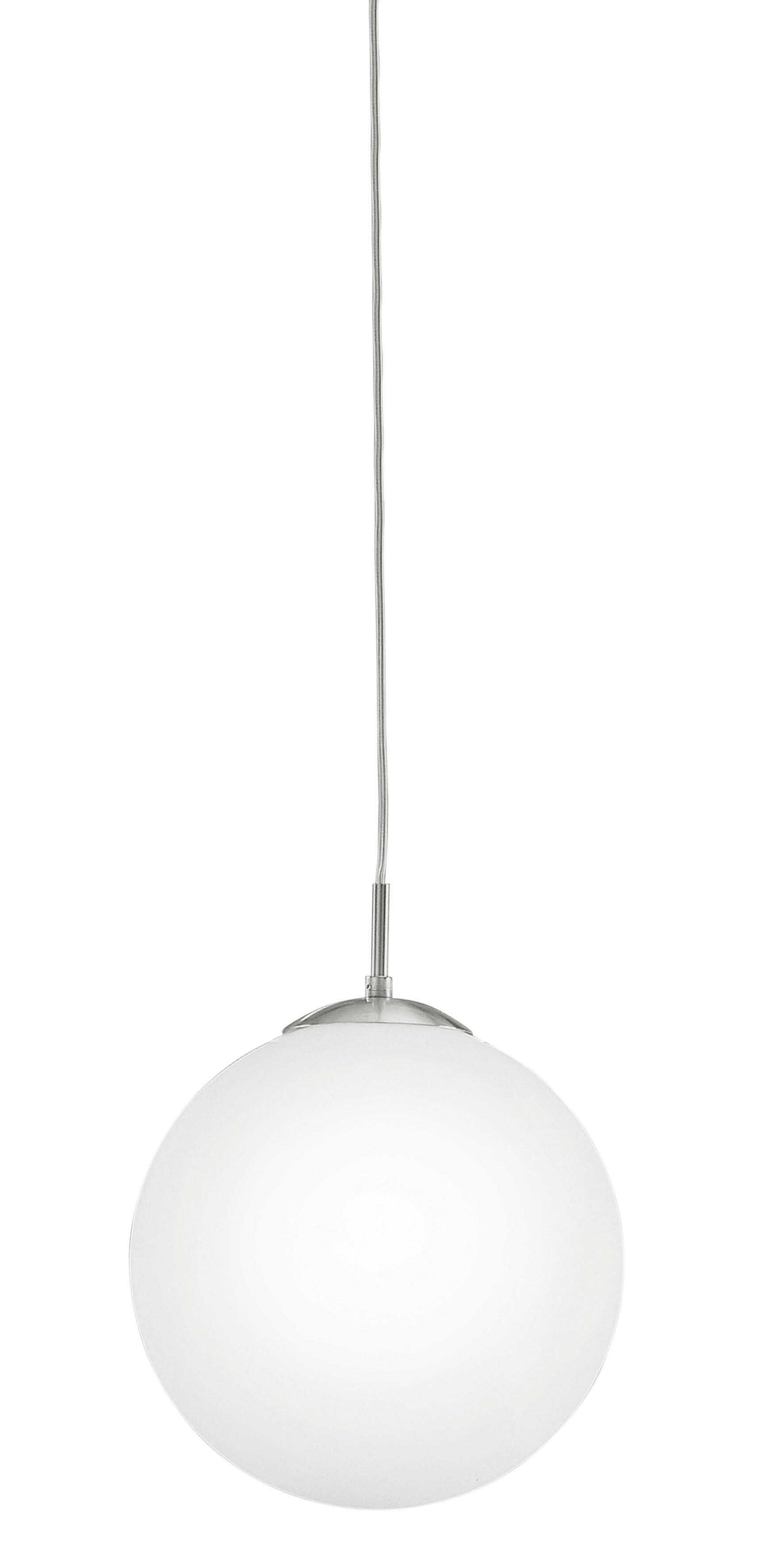 Suspension 1xE27 max 60W verre blanc EGLO Rondo D.30 cm | Leroy Merlin
