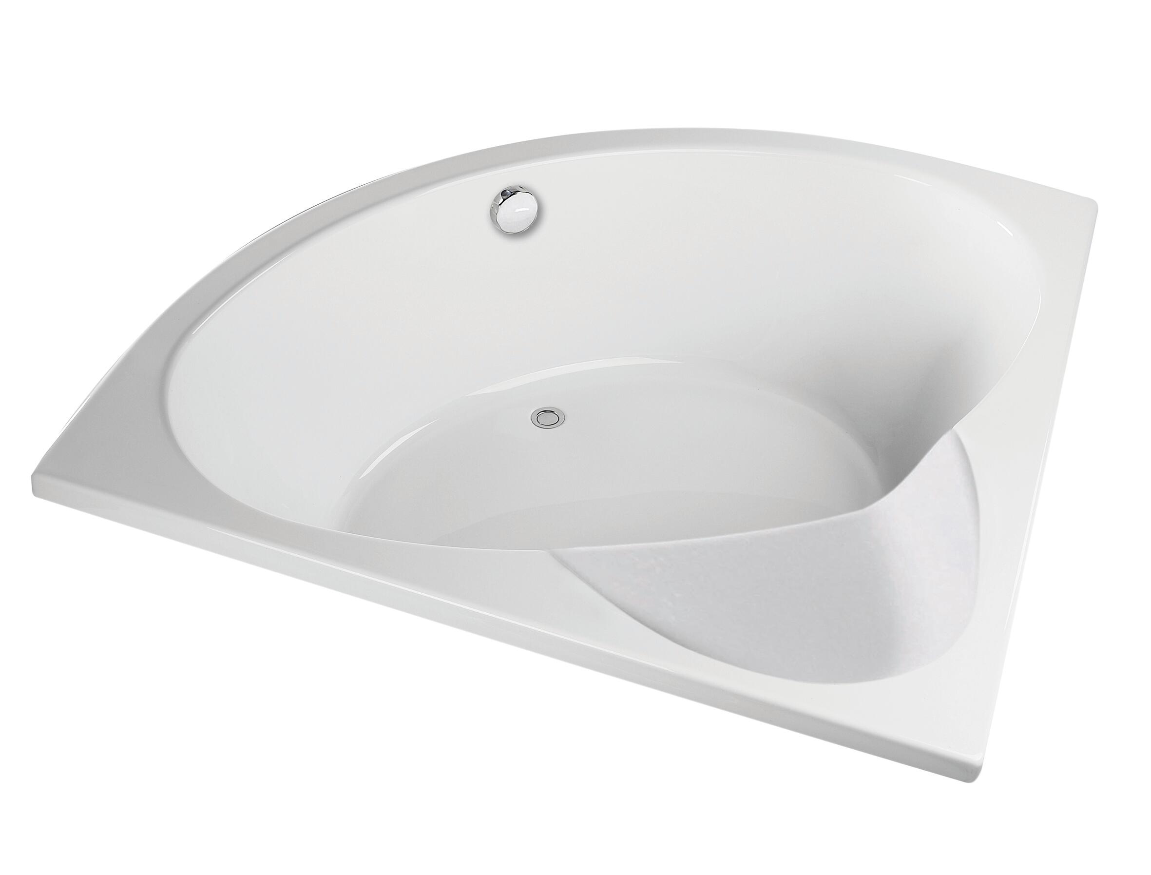 Baignoire d'angle L.140x l.140 cm blanc, VALENTIN Epure | Leroy Merlin