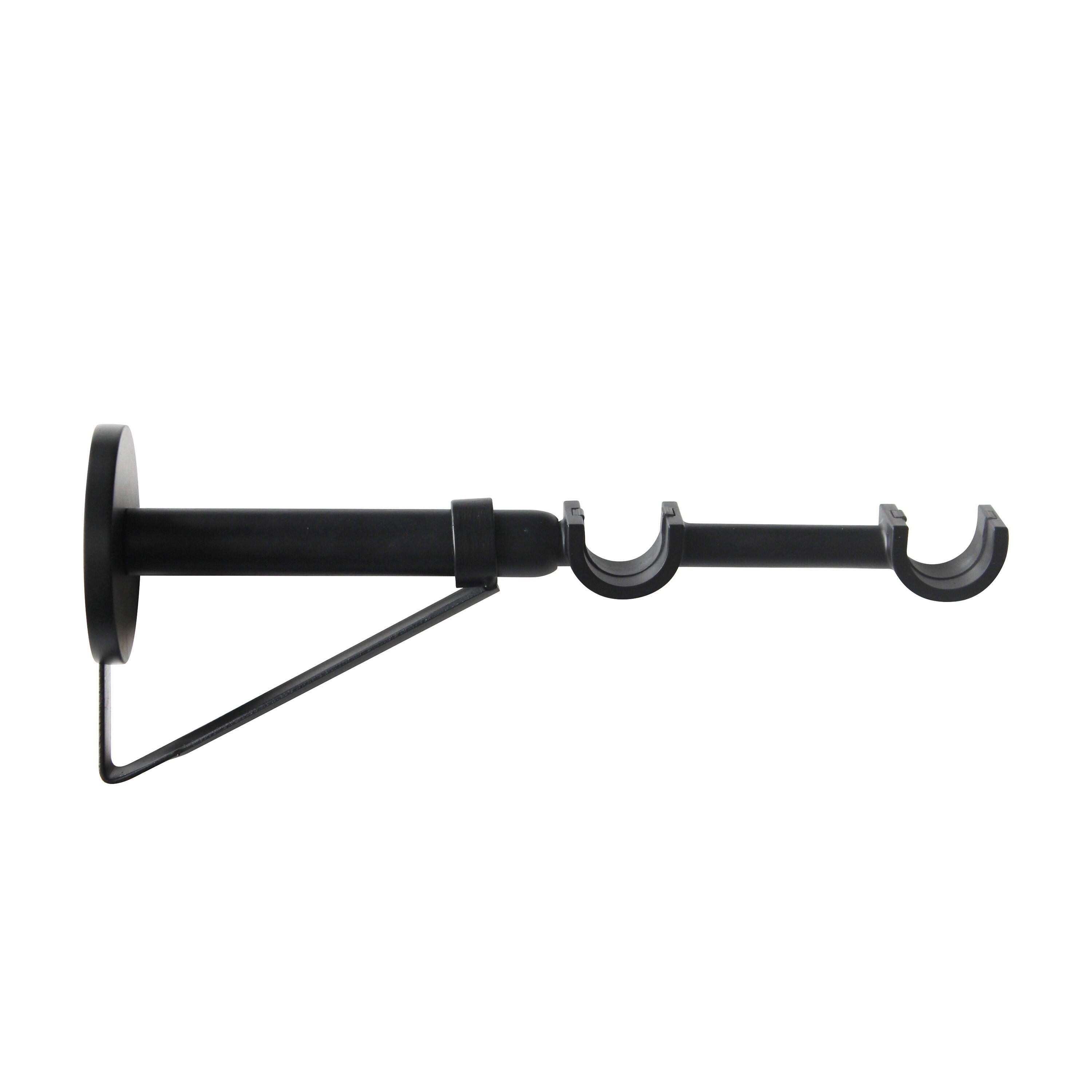 Support extensible tringle à rideau Graph, 28 mm noir mat INSPIRE | Leroy Merlin