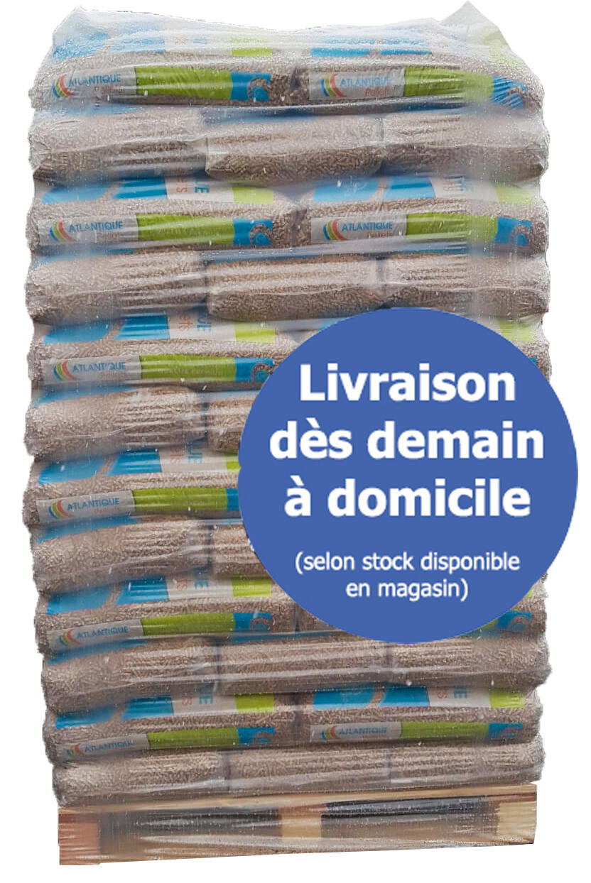 Palette granulés de bois ATLANTIQUE PELLETS (72 sacs de 15kg) | Leroy ...
