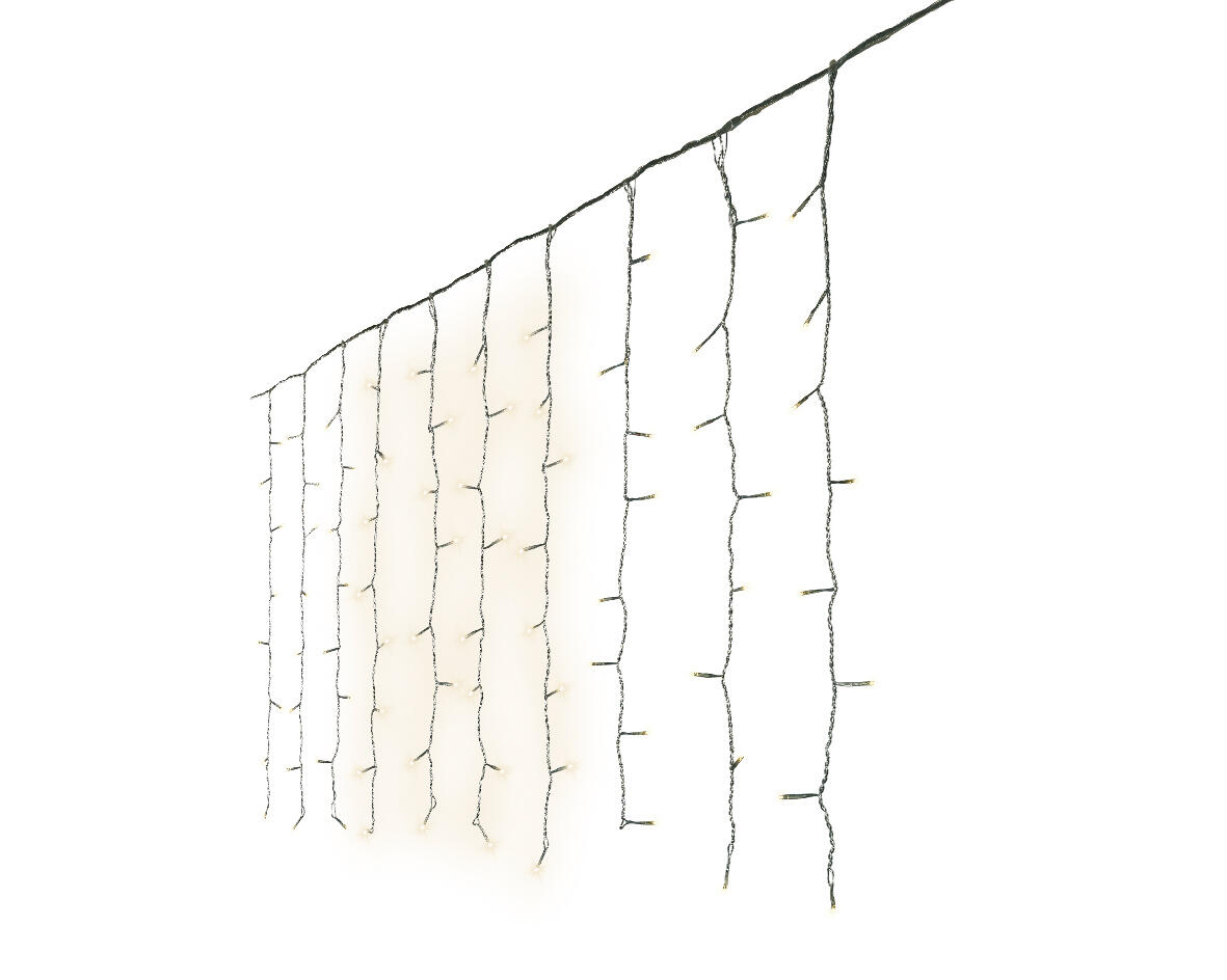 Rideau LED 12 fonctions blanc chaud | Leroy Merlin