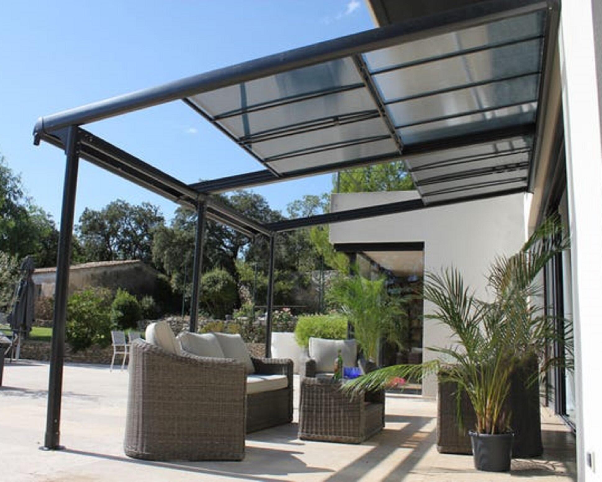 Tonnelle Adossee Aluminium