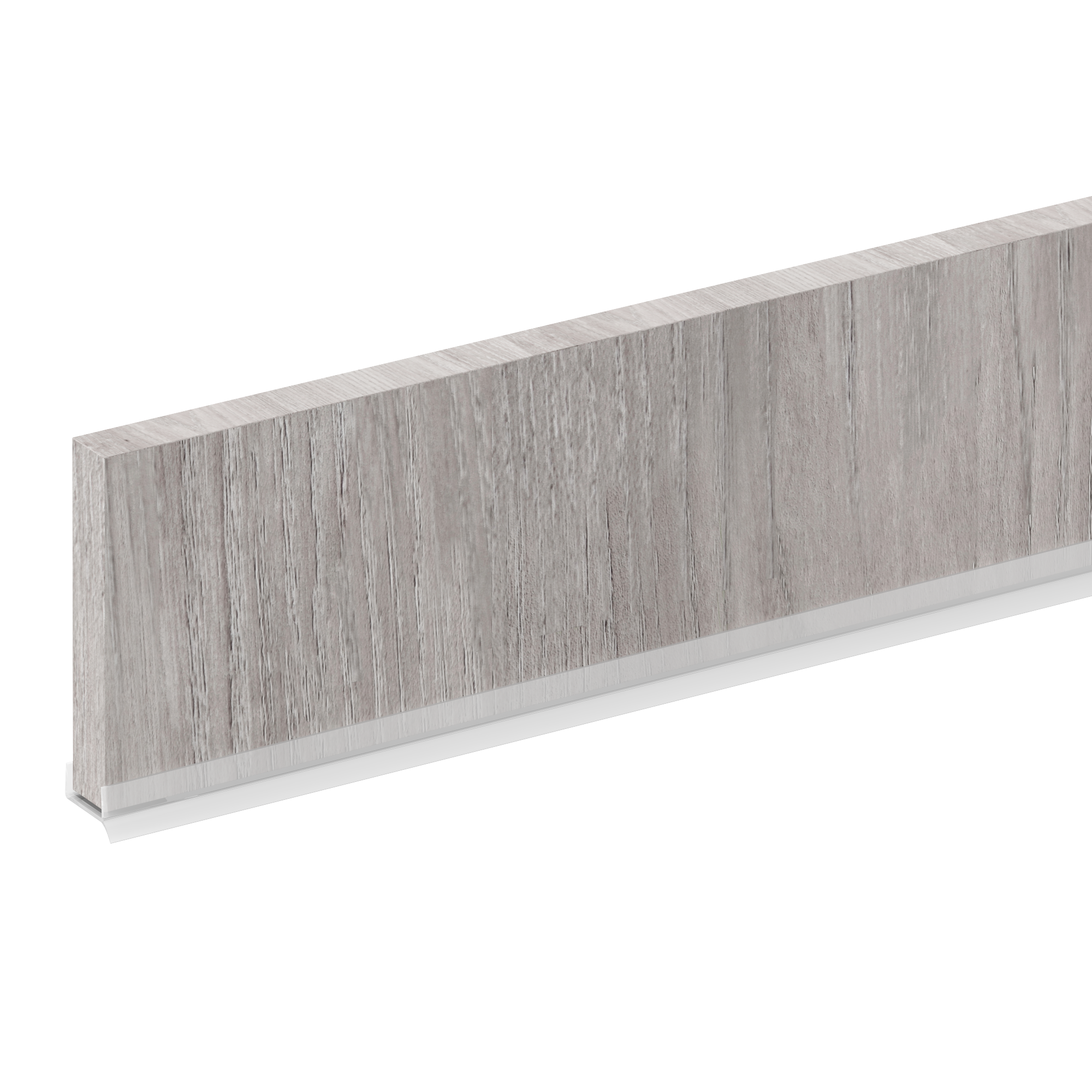Plinthe mdf, effet oak nordik, H. 10 x L. 2.4 m, Ep.12 mm DELINIA ID ...