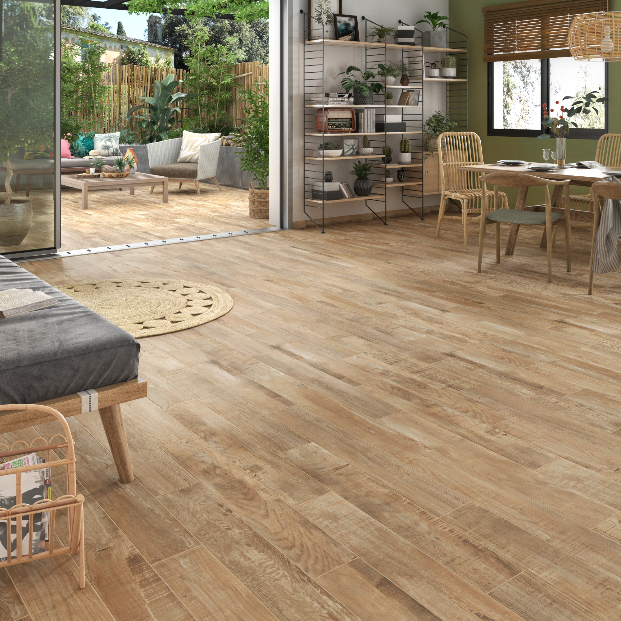 Carrelage mur intérieur / sol intérieur effet bois naturel Mikado l.15 ...