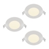 B.K.Licht set de 5 spots LED encastrables 230V orientables salle de bain IP65 spots de plafond ...