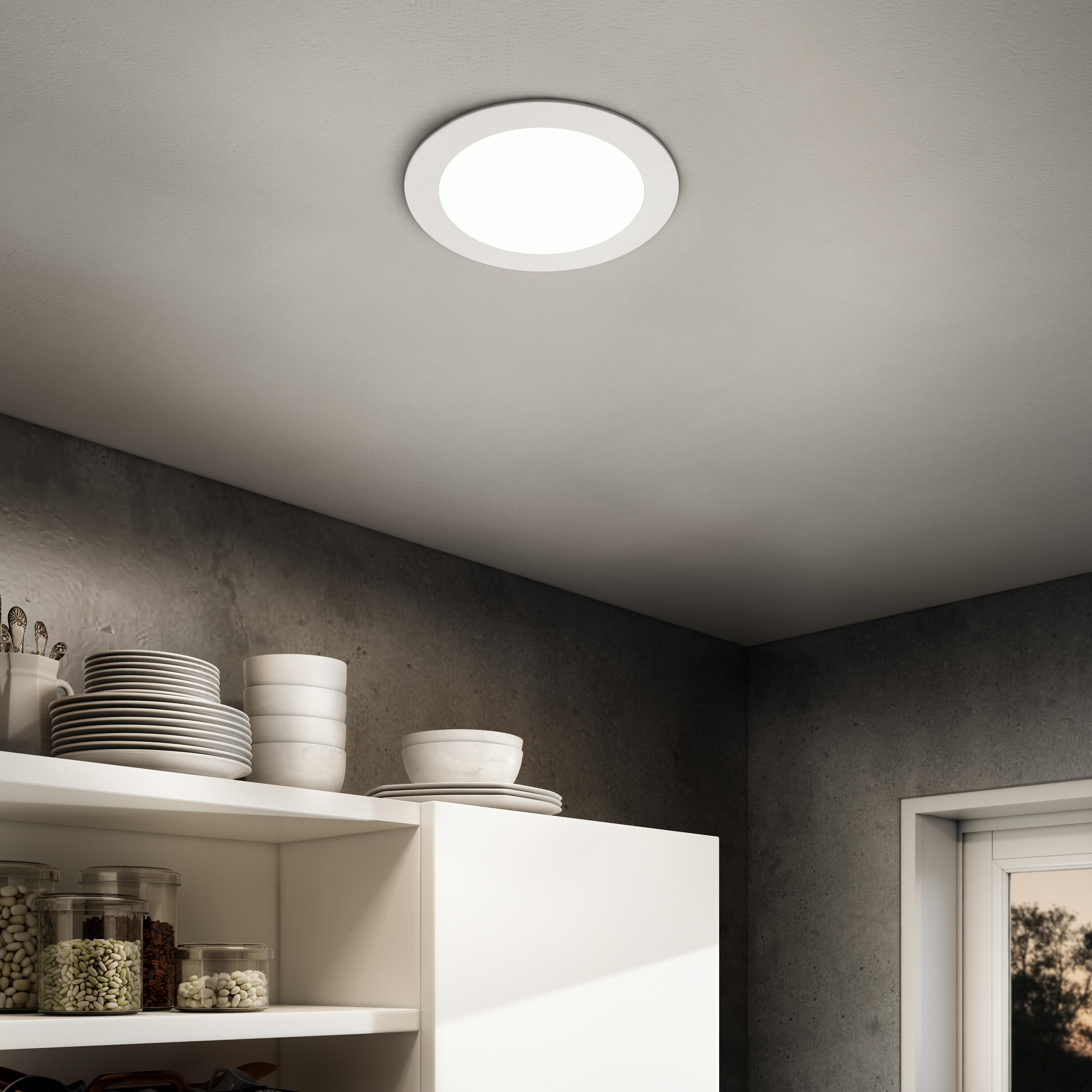 Spot individuel à encastrer fixe led intégrée D22.5, 4000K INSPIRE rond ...