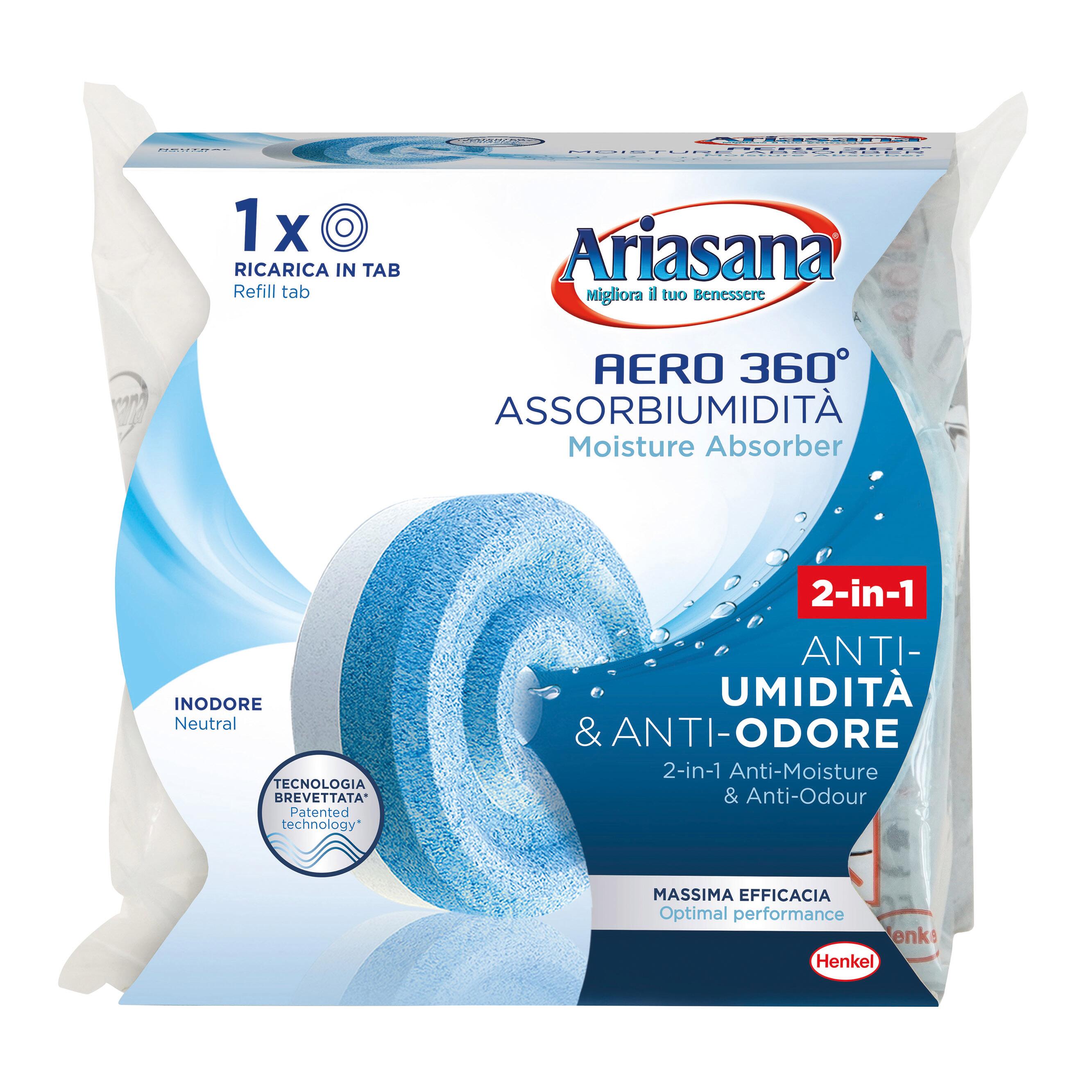 Ricarica Sali assorbiumidità HENKEL Ariasana Aero 360° tab 450 g per ...