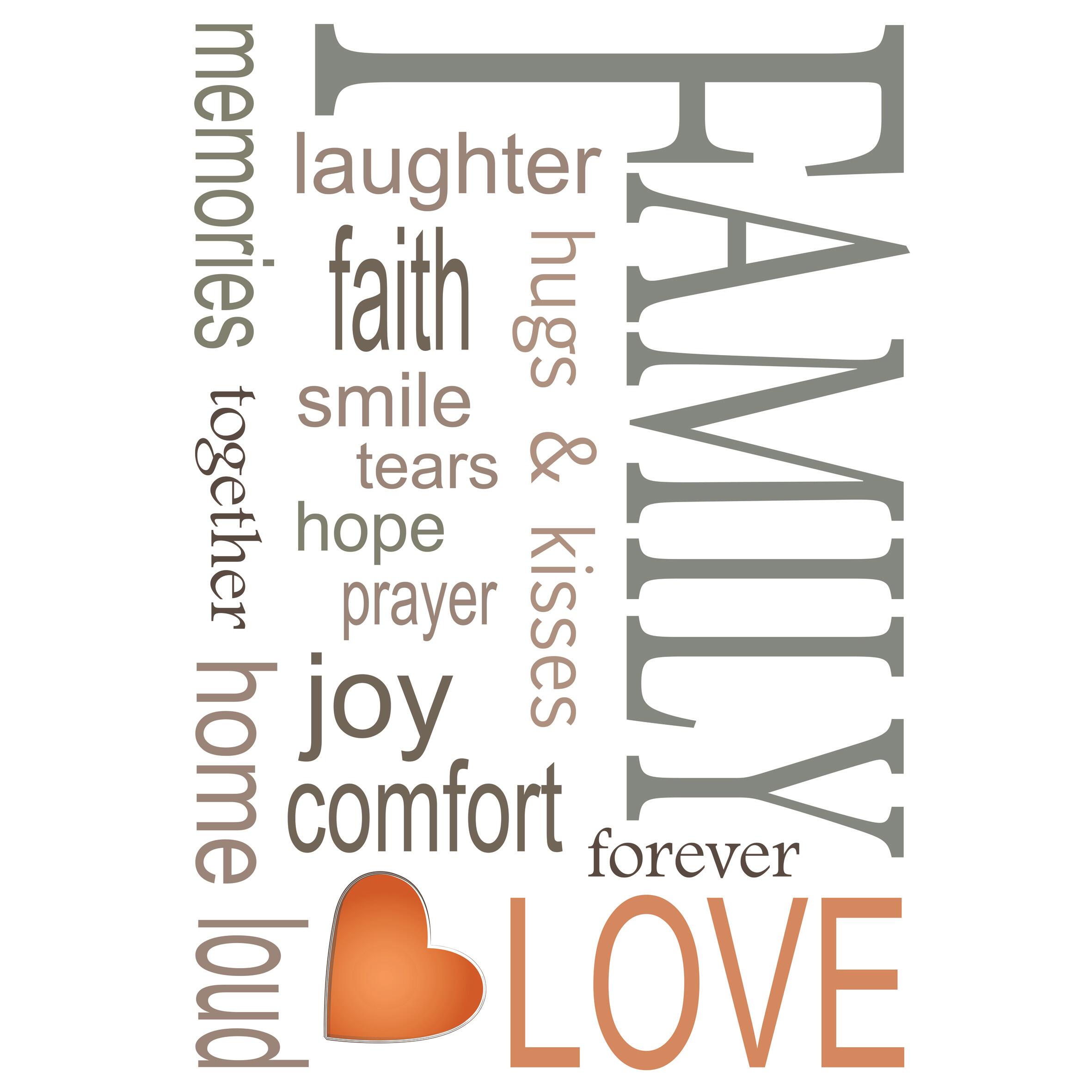 Sticker Family Love 47.5 x 70 cm | Leroy Merlin