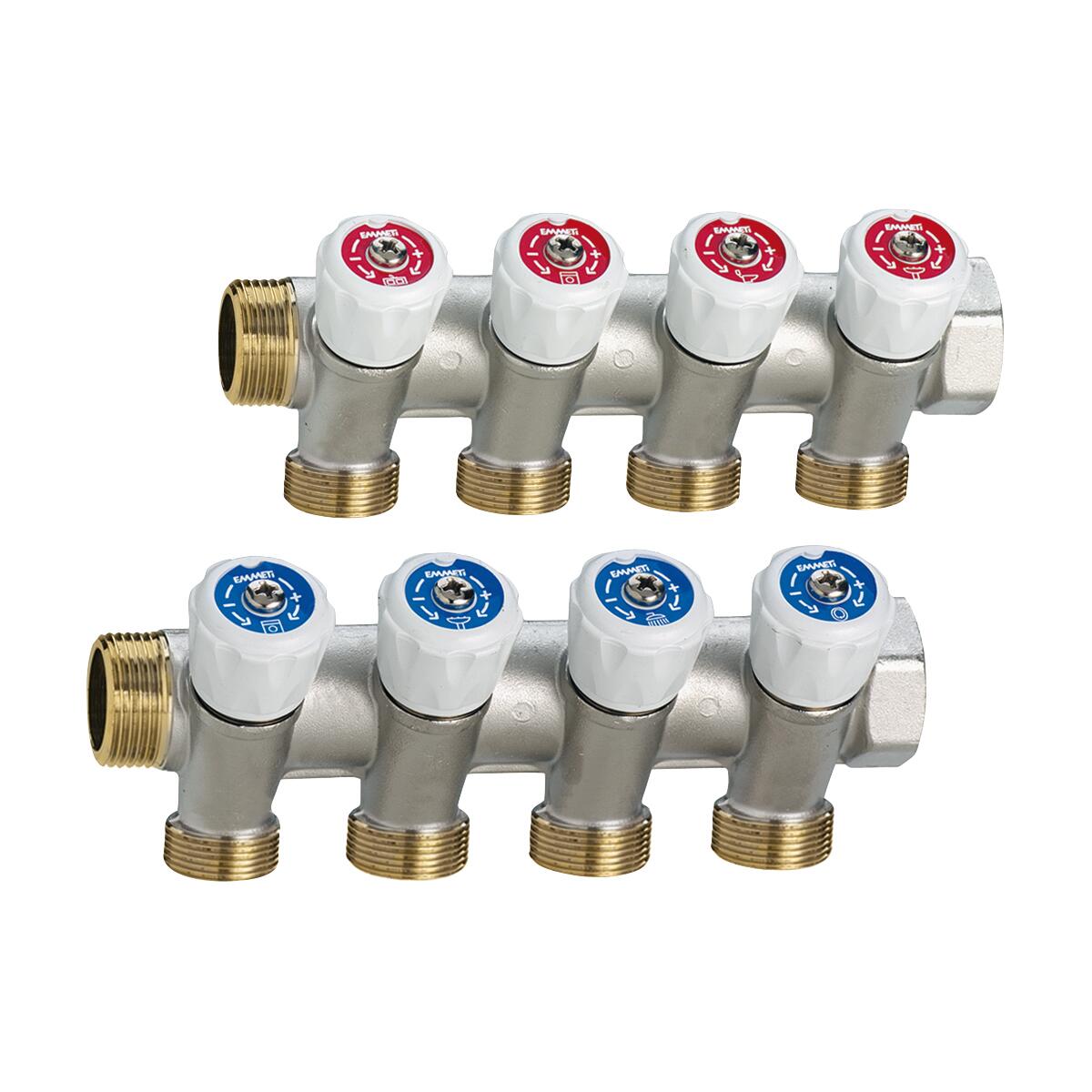 Collettore EMMETI 4 vie ingresso 3/4" (20x27) INT.36 mm | Leroy Merlin