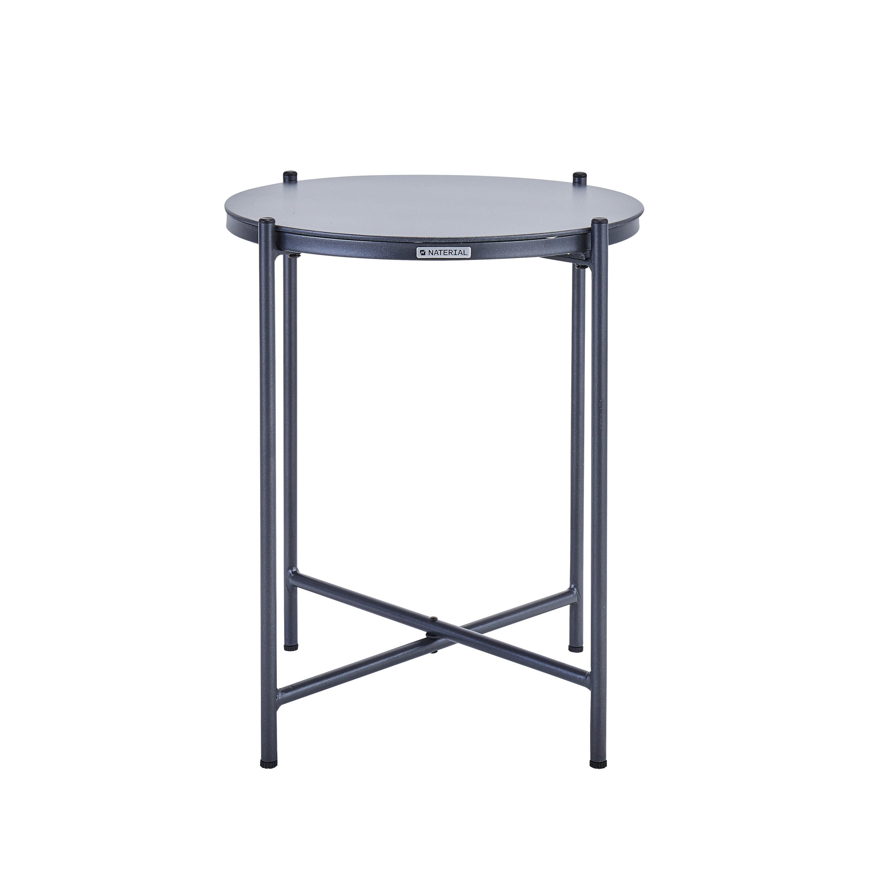 Table d'appoint verre gris NATERIAL Mobis D43 | Leroy Merlin