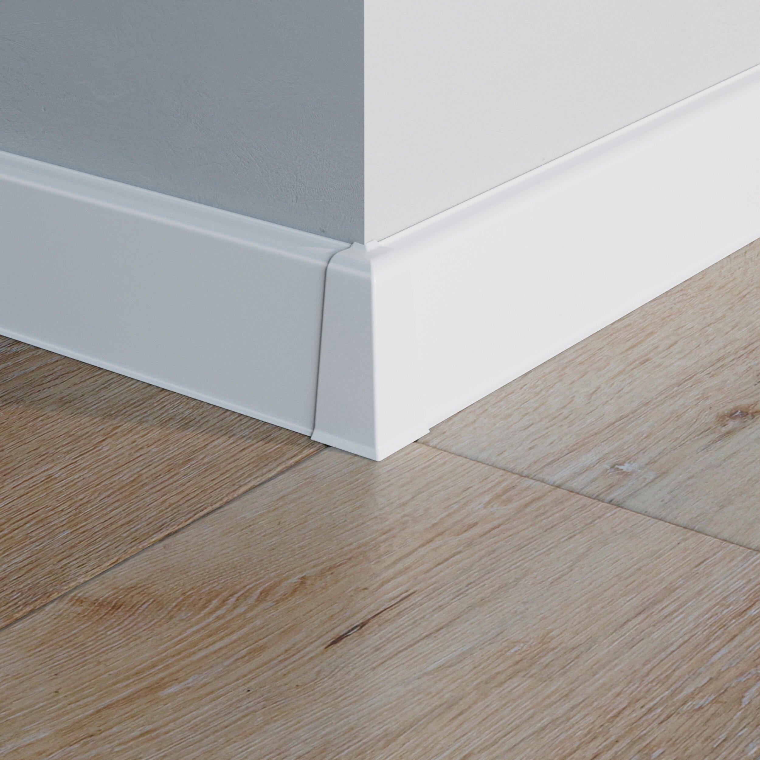 Battiscopa con passacavo PVC70 ARTENS in pvc bianco Sp 26 mm x H 7 x L ...