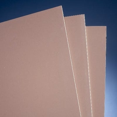 Plaque de plâtre BA 13 ignifuge feu rose A2 S1 D0 L.250 x l.120 cm NF ...