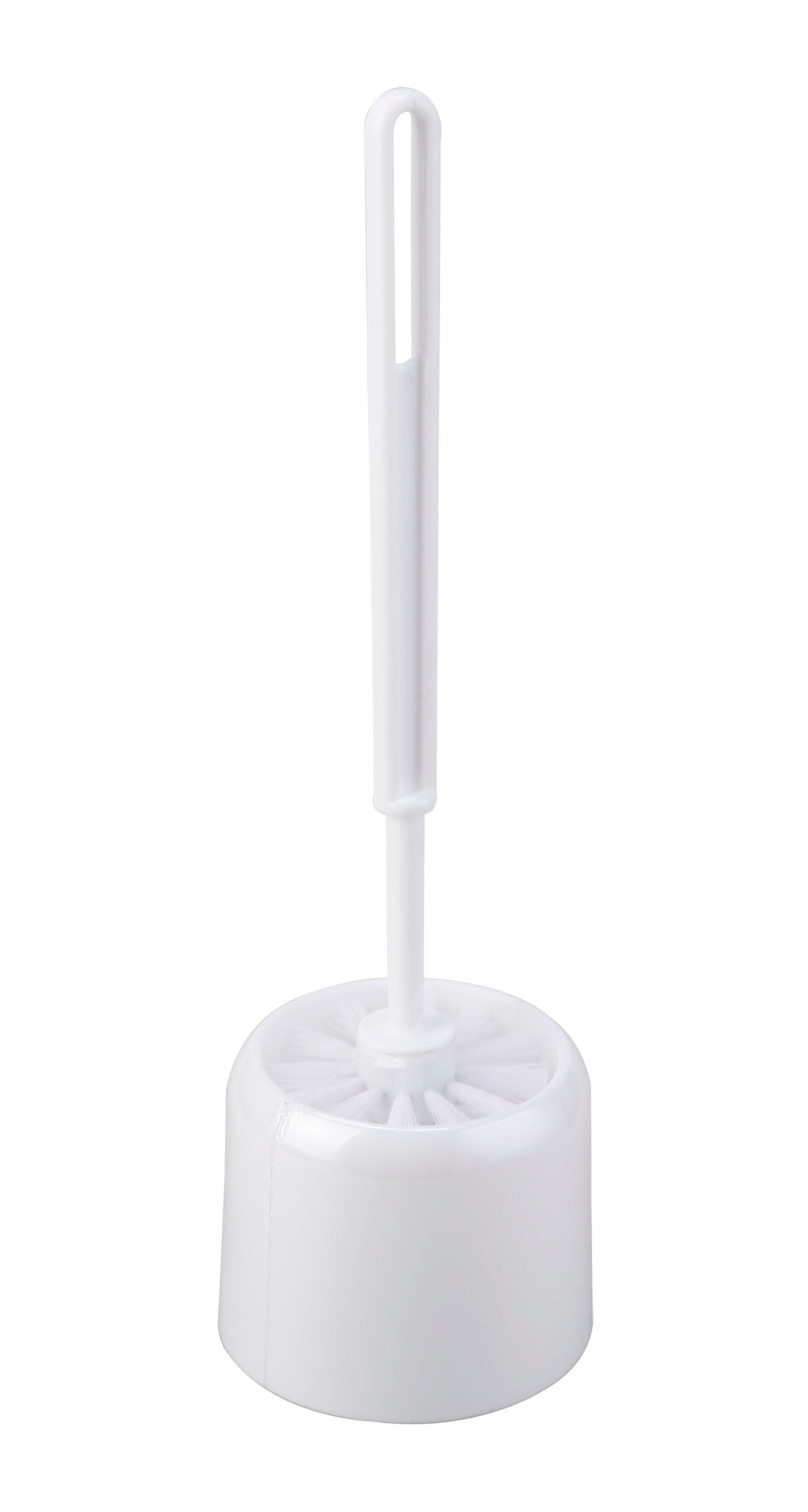 Pot avec brosse WC intégrée blanc Funky | Leroy Merlin