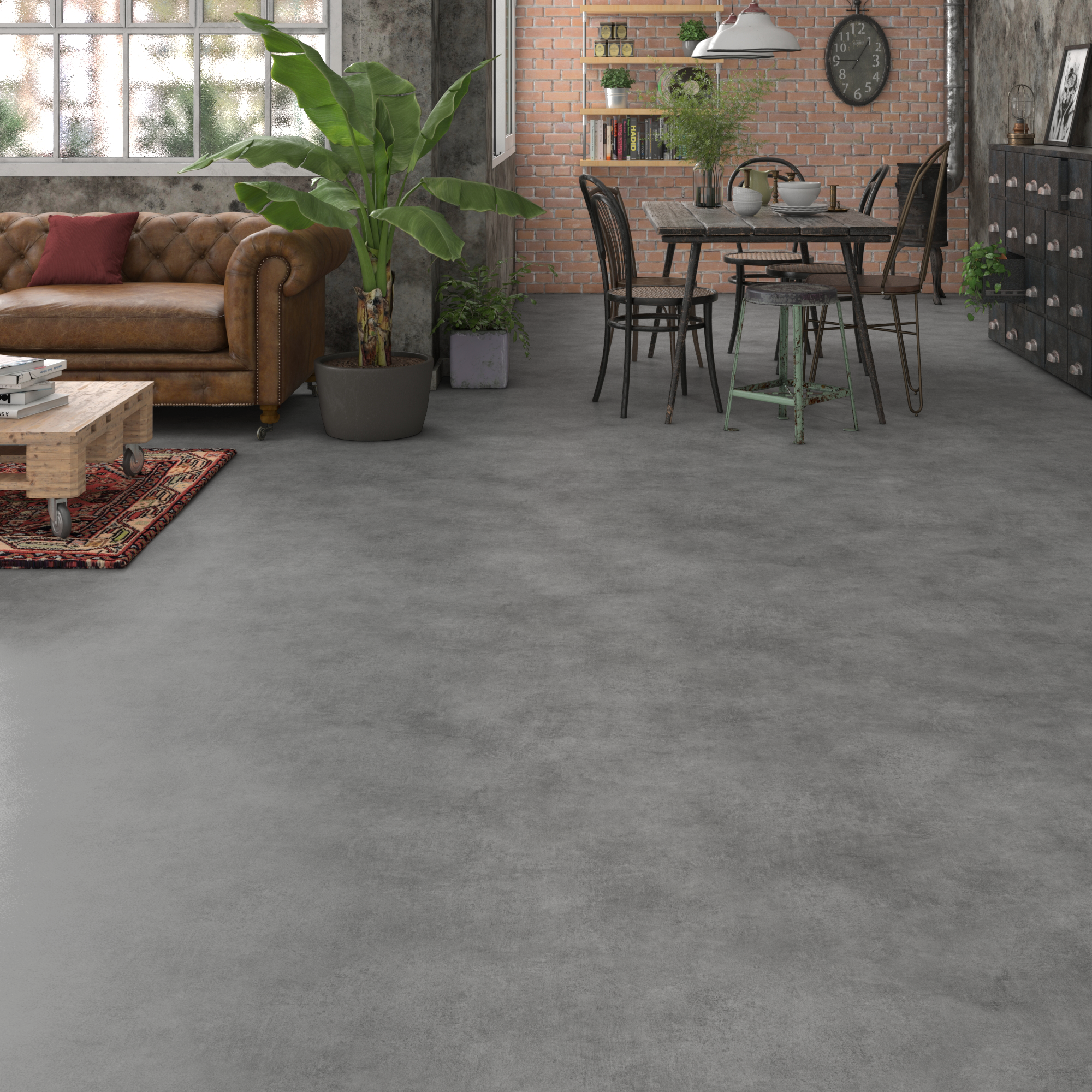 Sol PVC béton Intenso tex IVC rouleau l.4m | Leroy Merlin