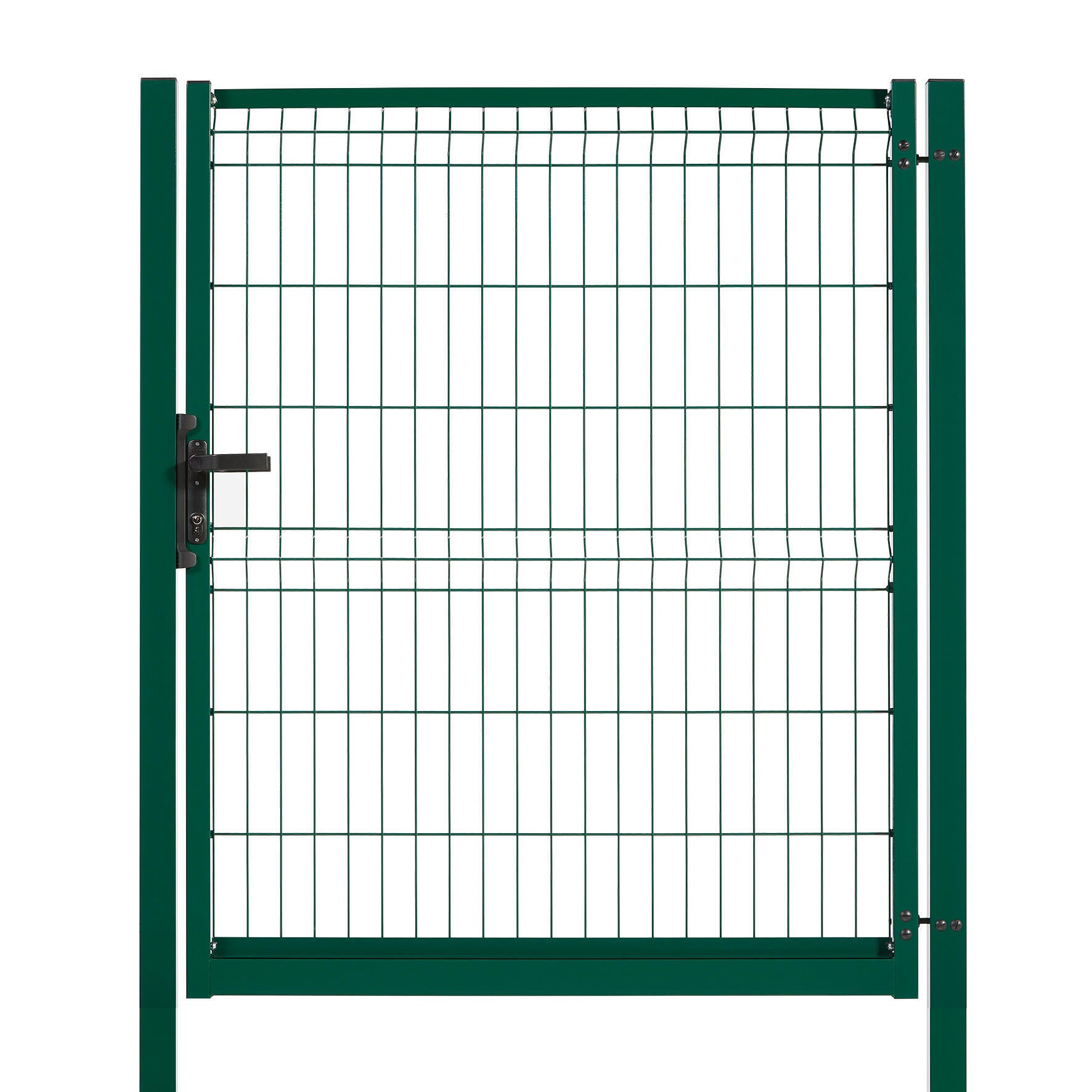 Portillon grillagé Axyle RAL 6005 à sceller, l.125x H.150 cm | Leroy Merlin