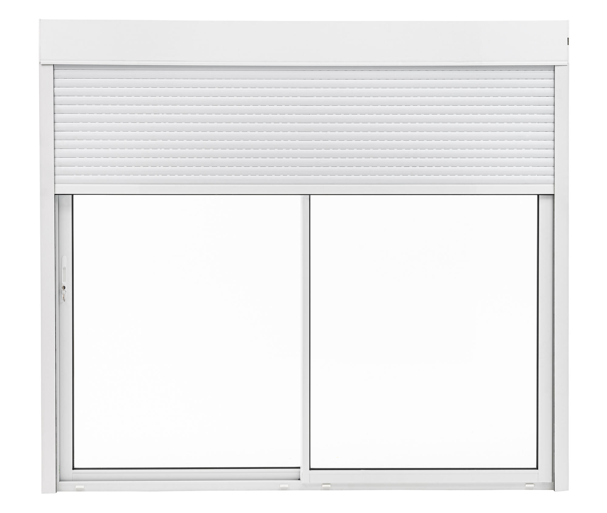 Volet Roulant électrique blanc pour baie coulissante Primo 215x240 ...