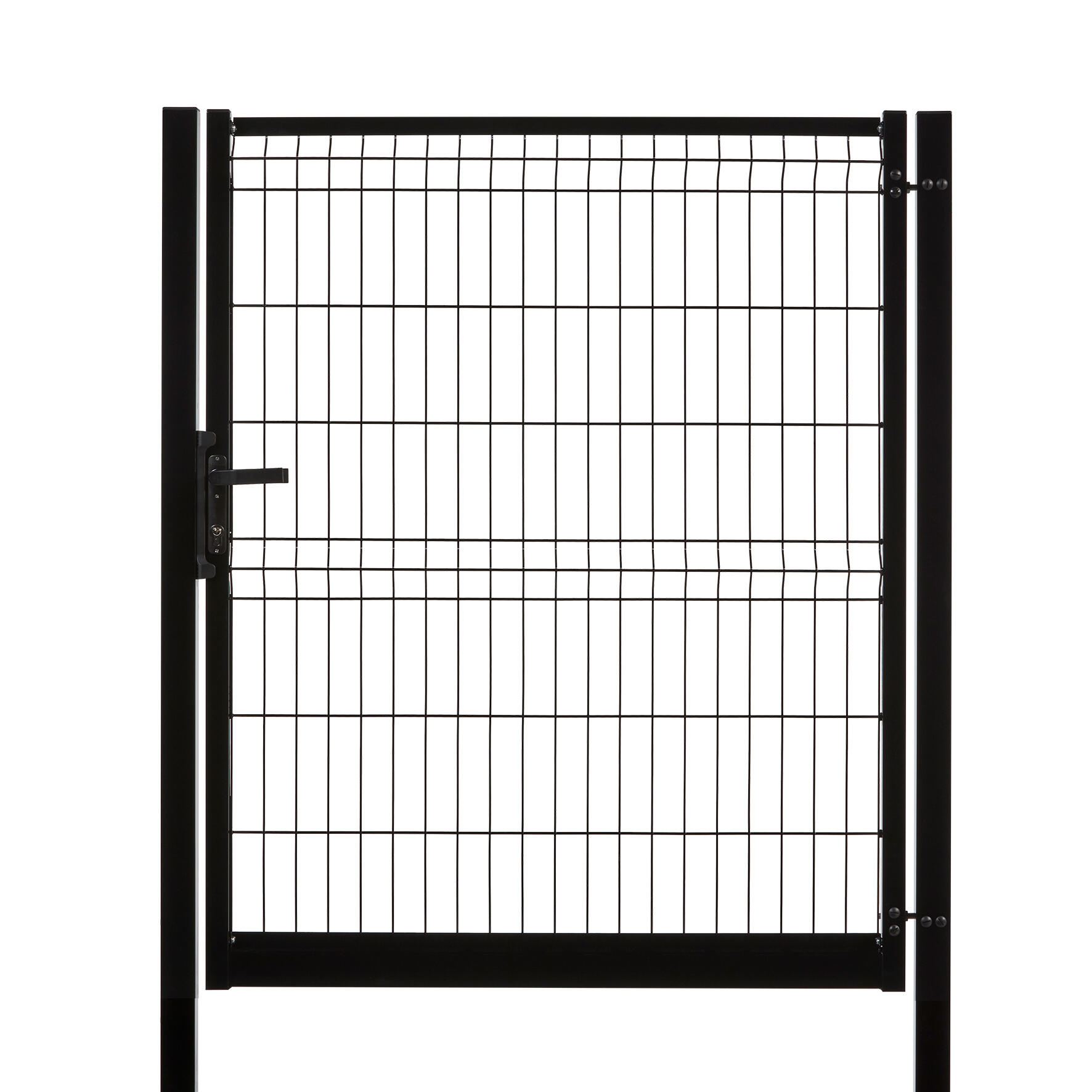 Portillon grillagé Axyle noir à sceller, l.150x H.120 cm | Leroy Merlin