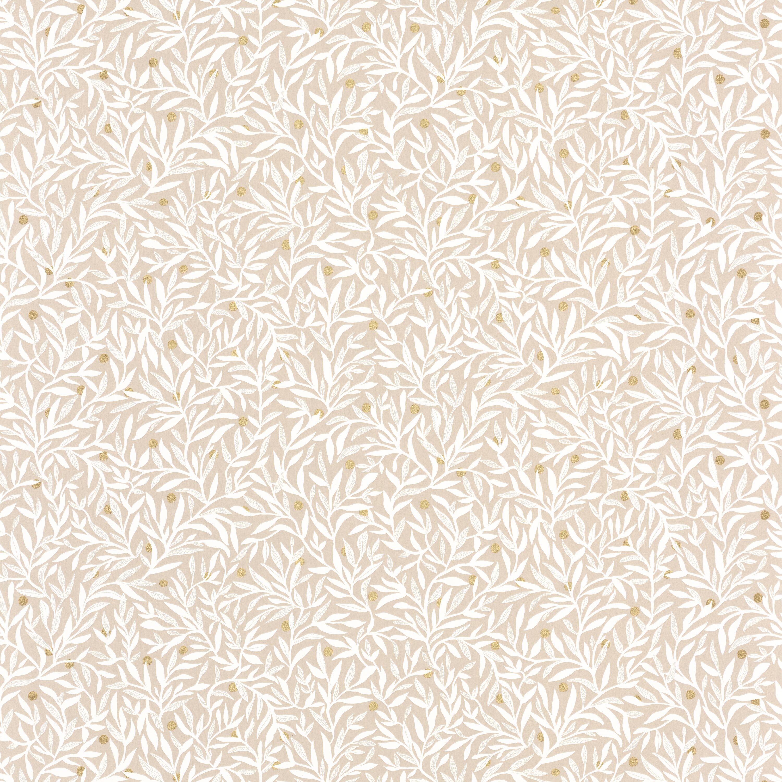 Papier peint intissé Escapade ballade beige doré | Leroy Merlin